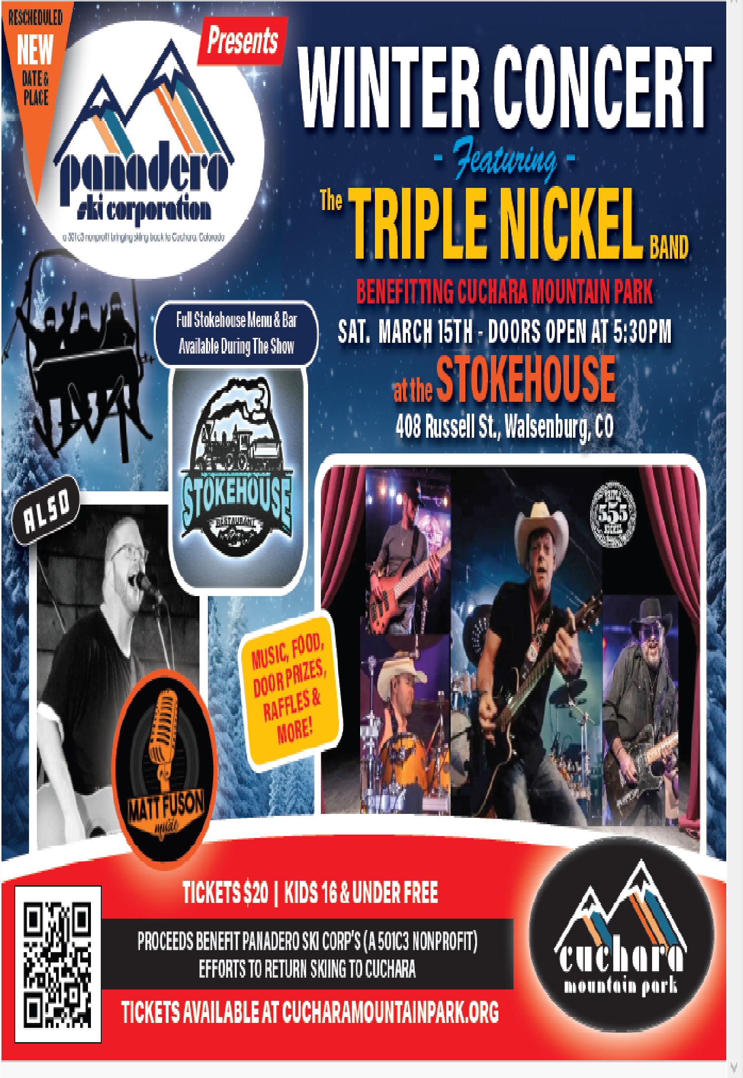 Winter Concert Featuring Triple Nickel and Matt Fuson | Panadero Ski ...