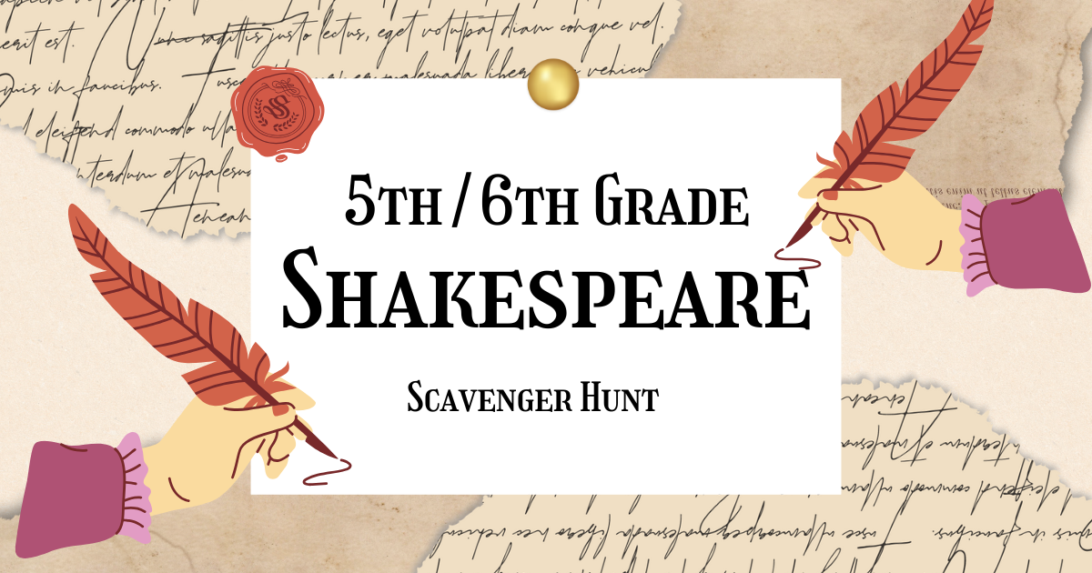 5th/6th Grade Shakespeare Scavenger Hunt