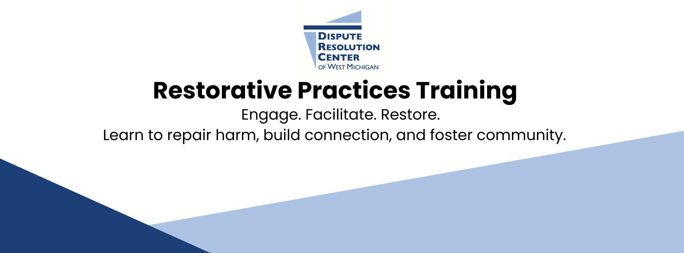 2026 Restorative Practices Training | Dispute Resolution Center