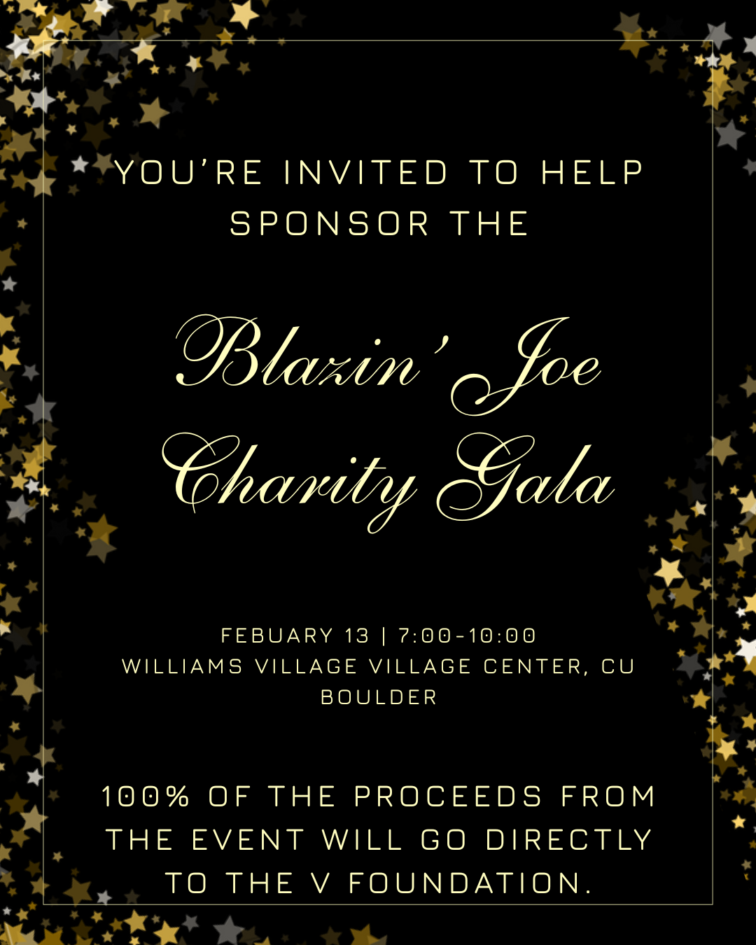 Sponsor the Blazin' Joe Charity Gala | Blazin' Joe LLC