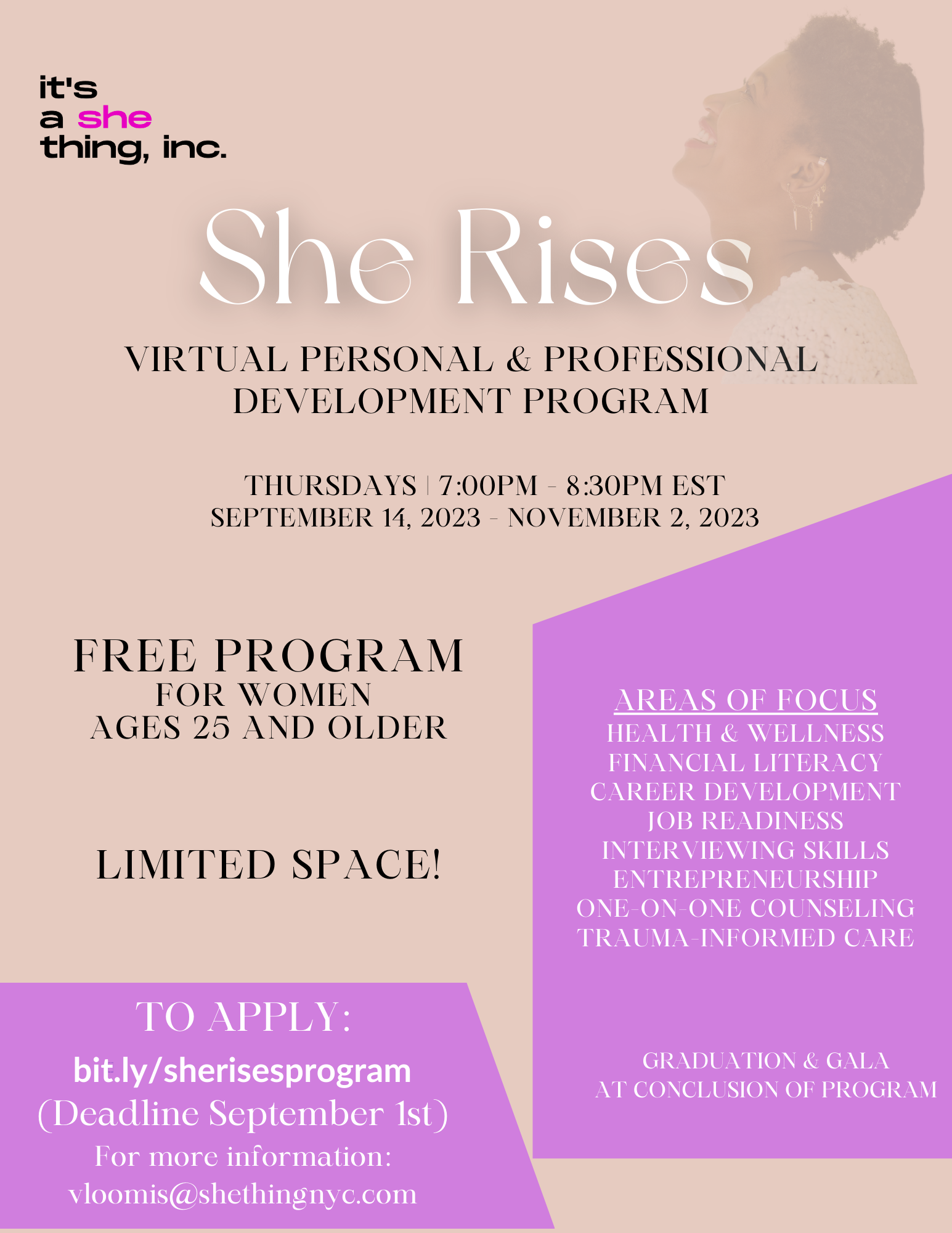 She Rises - Virtual Personal and Professional Development Program