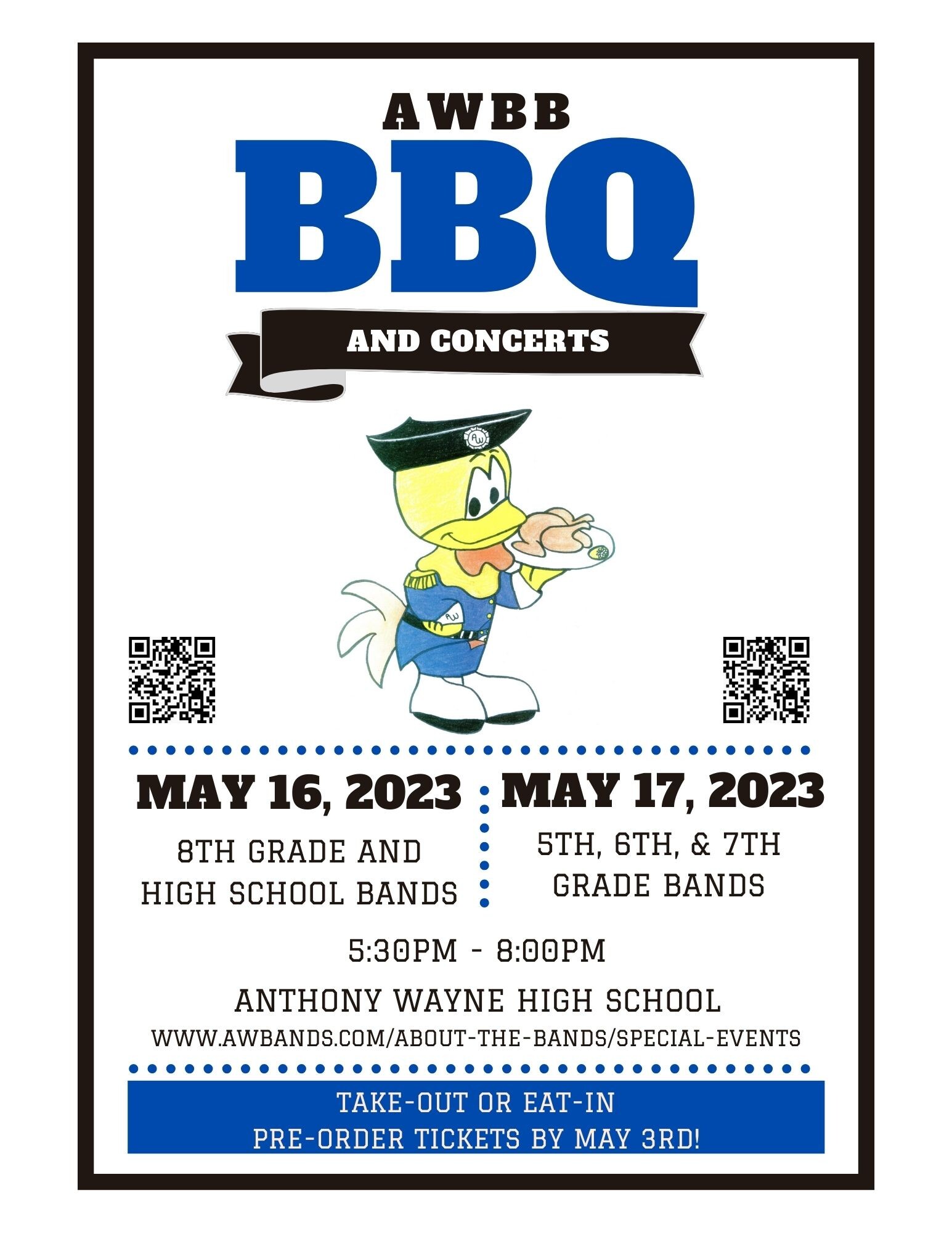 2023 BBQ & Bands- TUES | Anthony Wayne Band Boosters