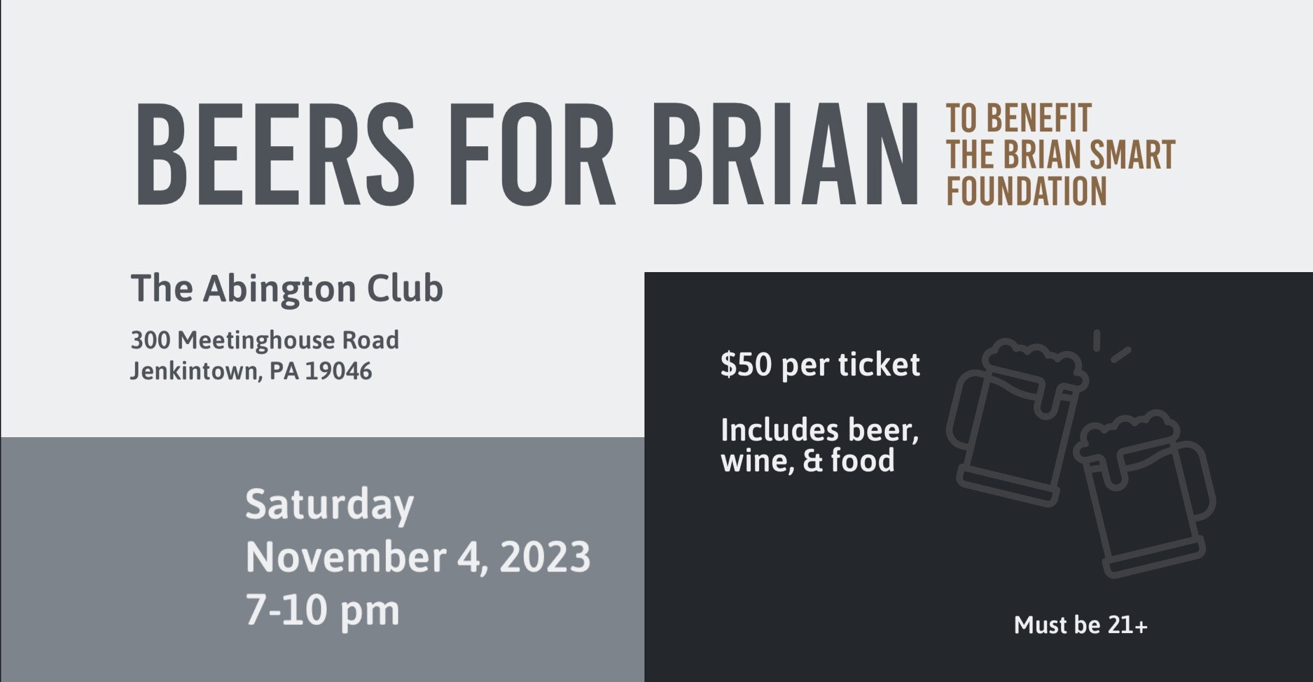 Beers for Brian 2023 | Brian Smart Foundation