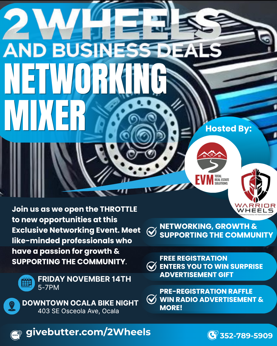2 Wheels and Business Networking Mixer | Warrior Wheels Foundation Inc