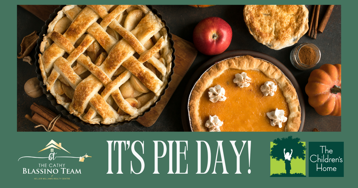 The Cathy Blassino Team of Keller Williams Realty Centre Pie Day Campaign
