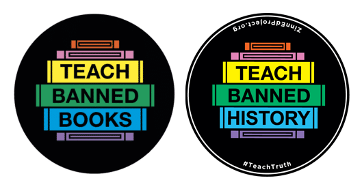 Banned Books/Banned History Buttons