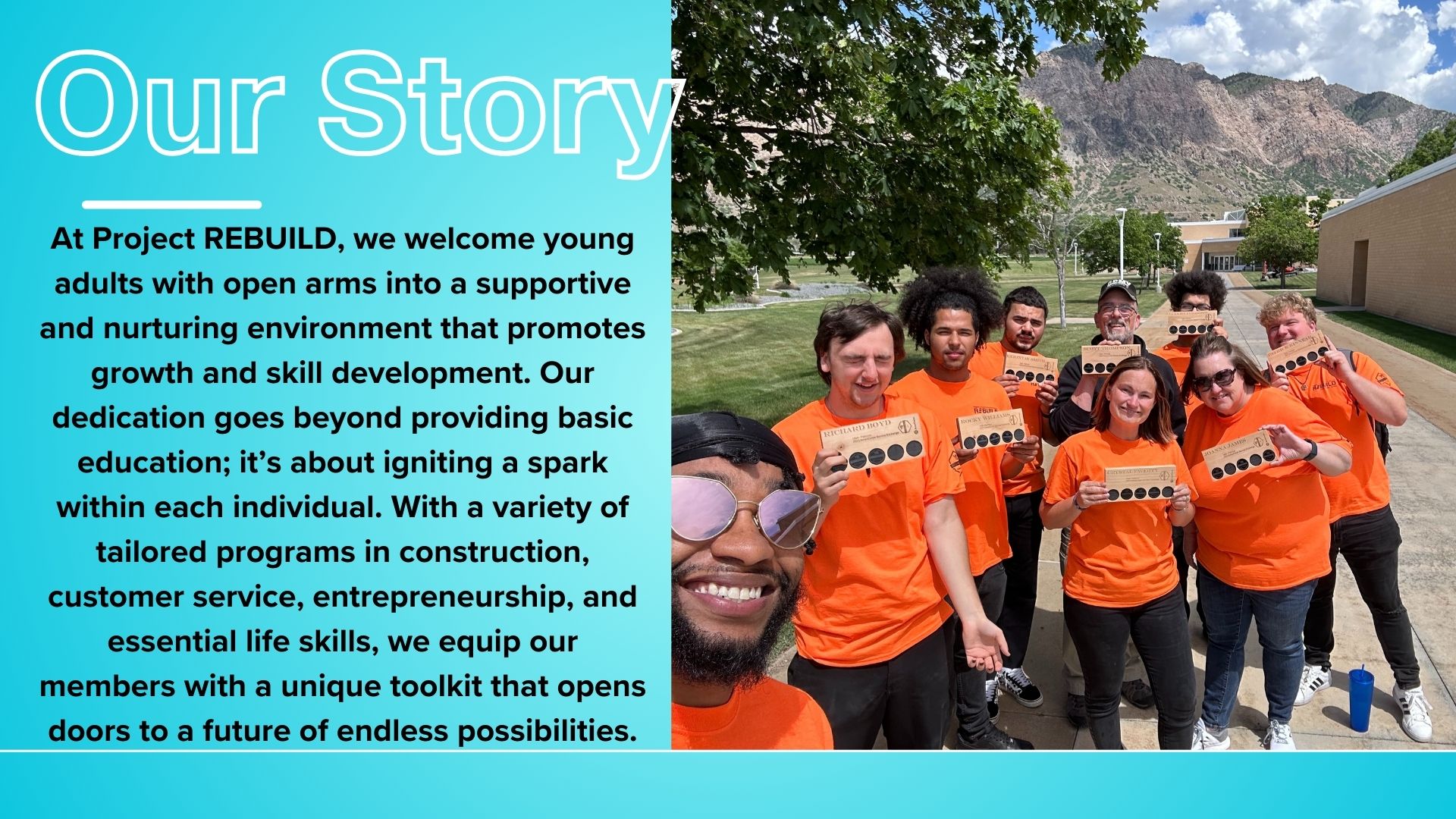 Project REBUILD's "12 Days of Giving (Tuesday)"