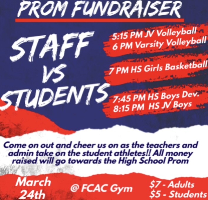 Staff vs Students: Prom Fundraiser