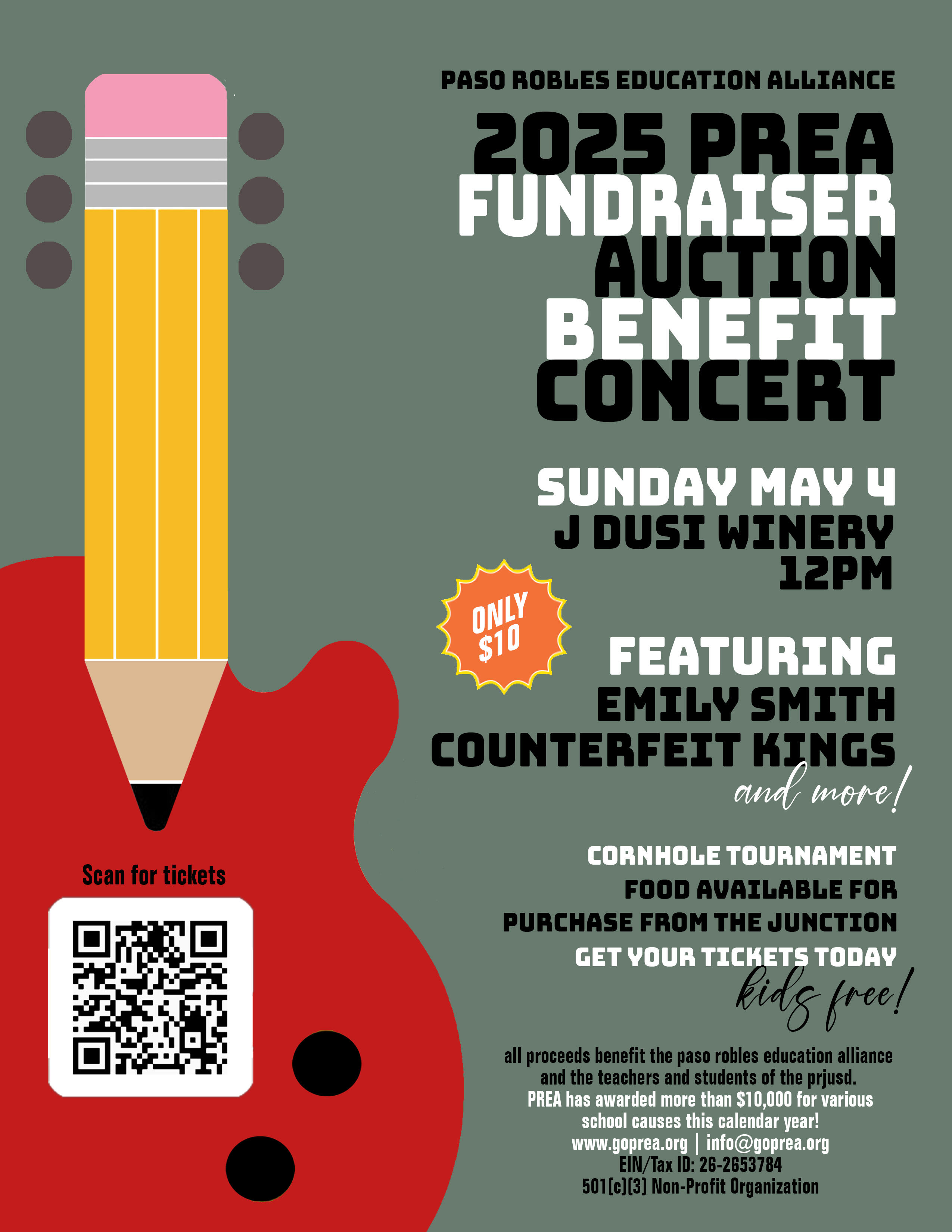 2025 PREA Music & Auction Fundraiser | Paso Robles Education Alliance Inc