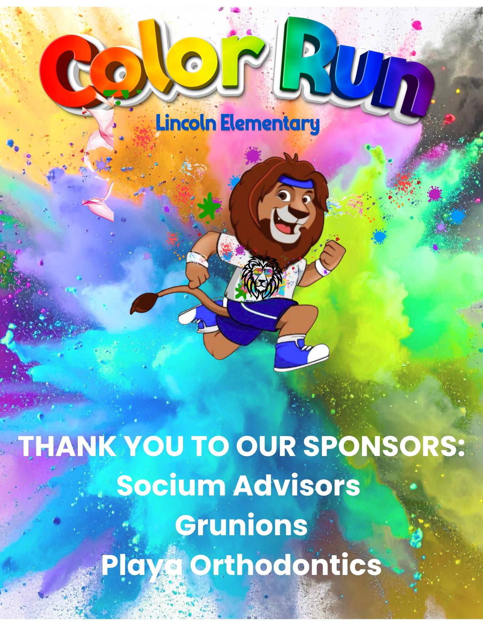 2025 Lincoln Elementary PTA Color Run Fundraiser | Lincoln Elementary PTA