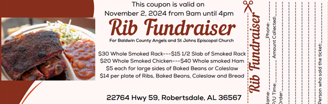 Smoked Rib Tickets | Baldwin County Angels Inc