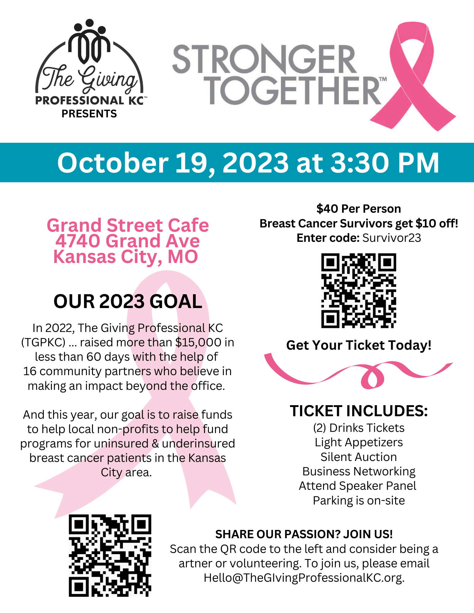 Stronger Together - 2nd Annual Fundraiser | The Giving Professional KC