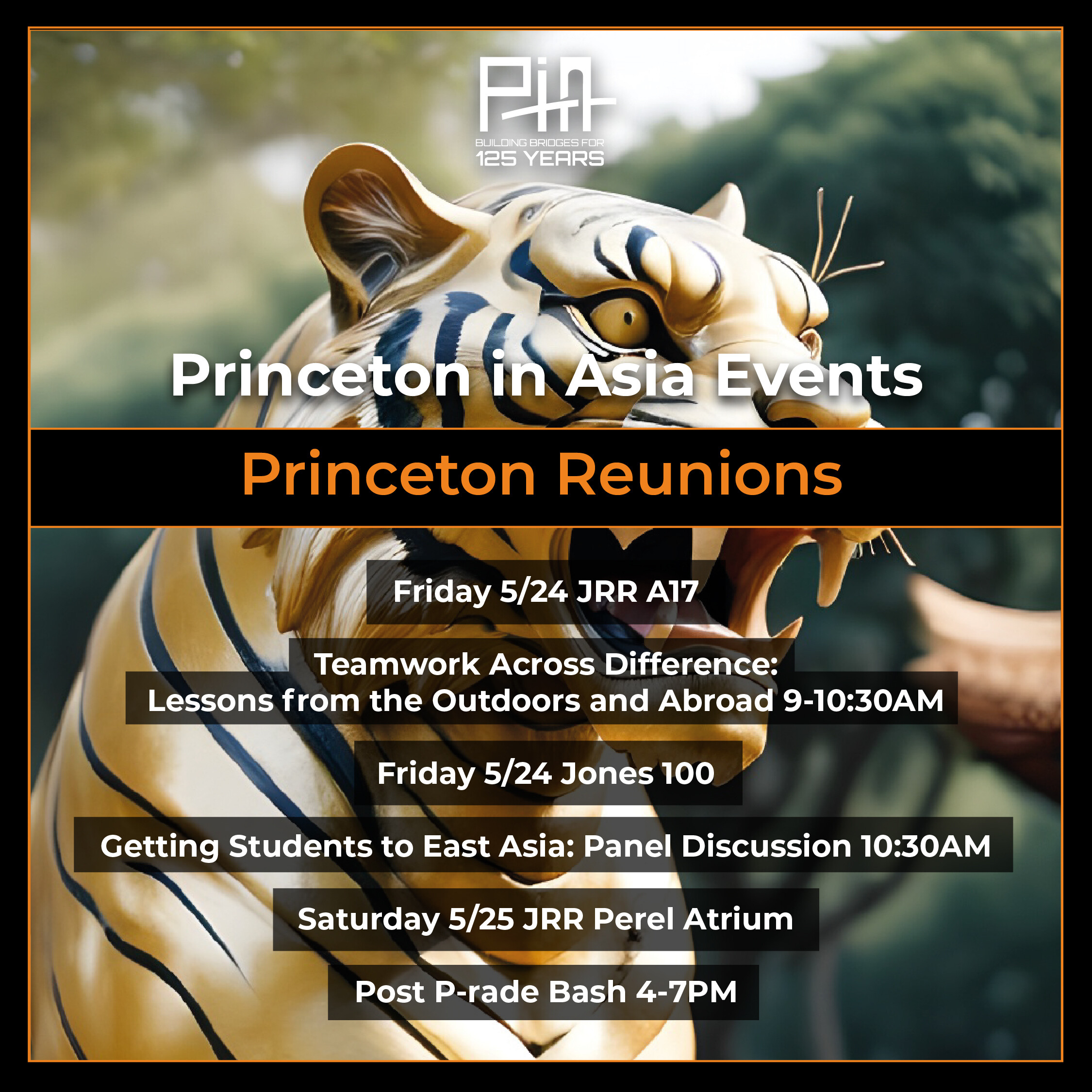 PiA Events at 2024 Princeton Reunions