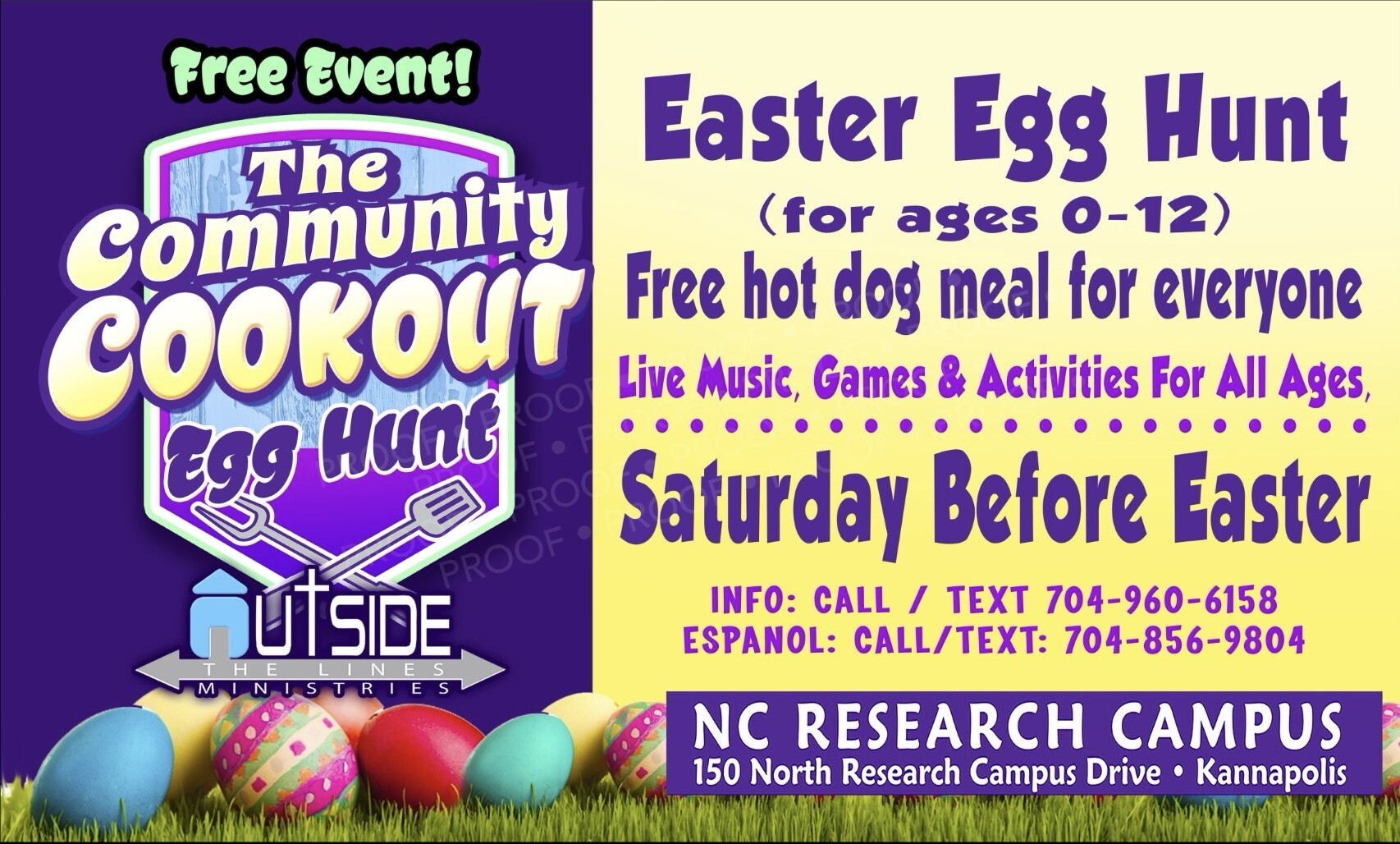 The Community Cookout & Egg Hunt 2024