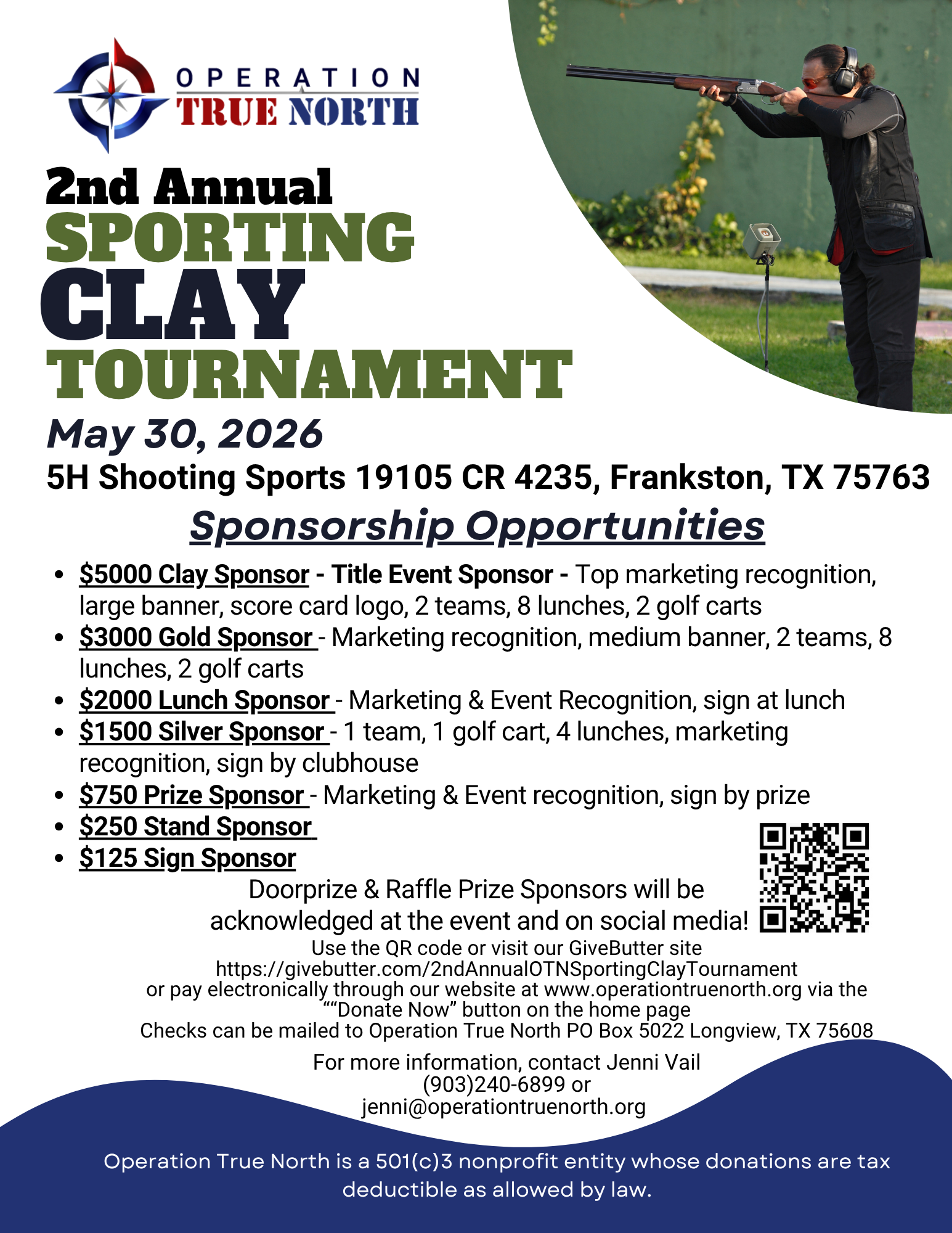 OTN 2nd Annual Sporting Clay Tournament | Operation True North
