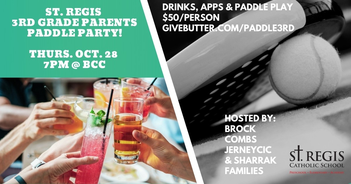 3rd Grade Parents Paddle Party at BCC | St Regis Catholic School