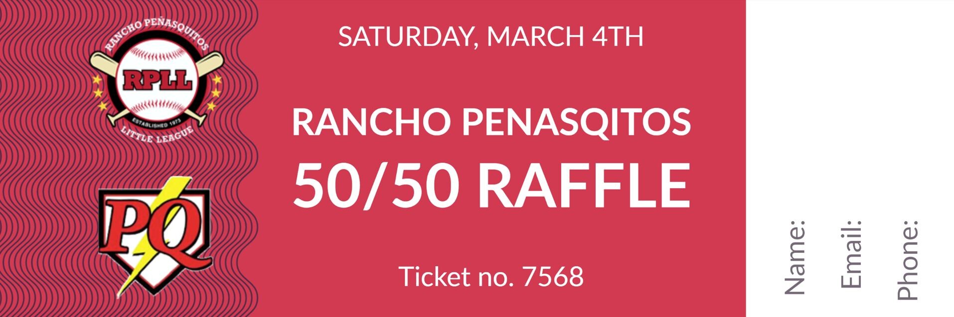 Opening Day - 50/50 Raffle