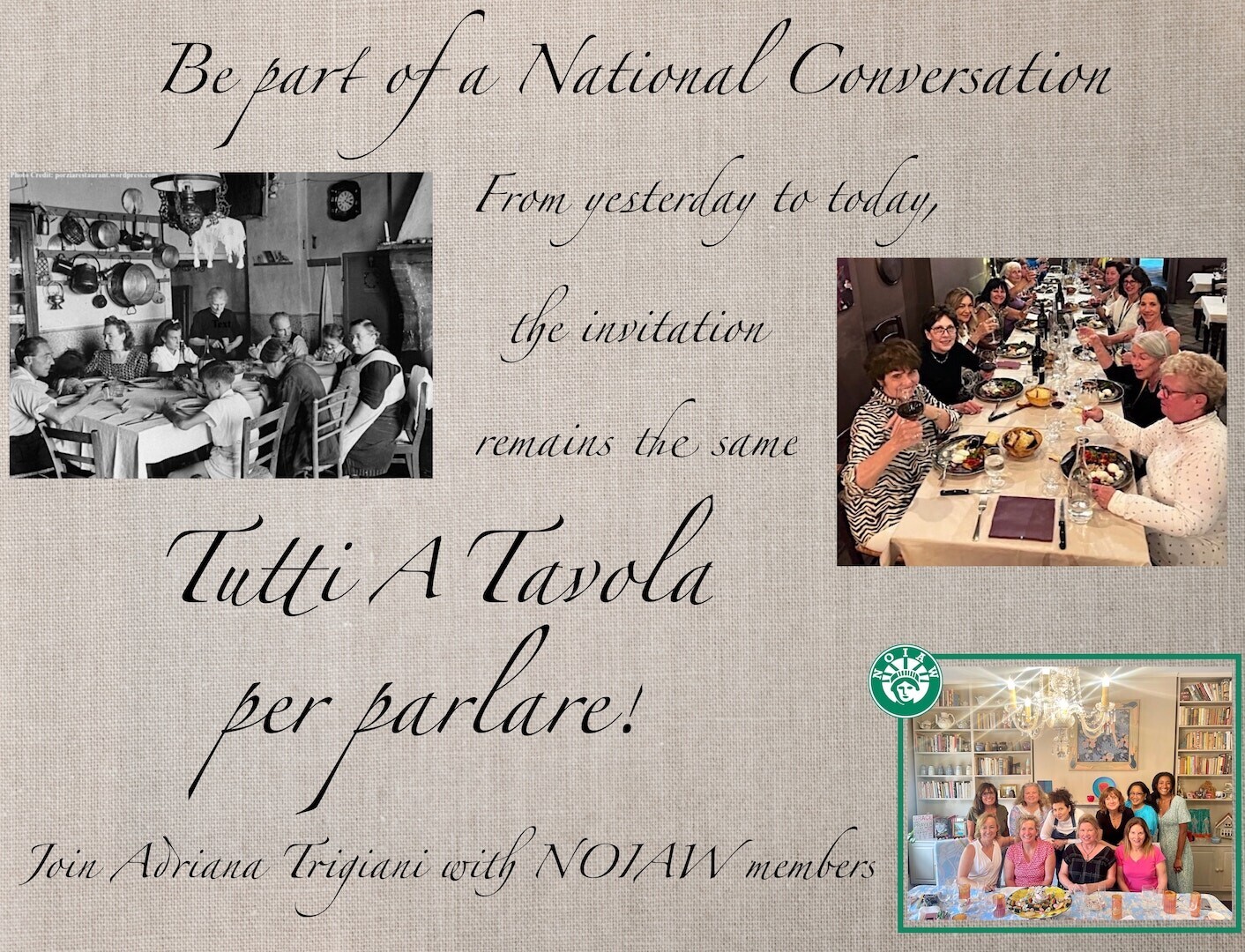 A Tavola with NOIAW in Rhode Island