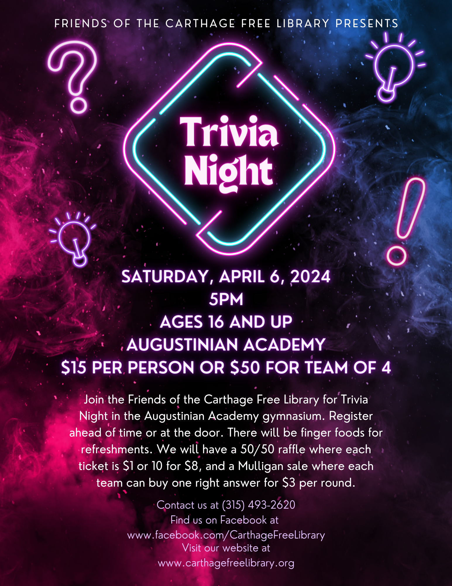 Trivia Night 2024 | Carthage Free Library