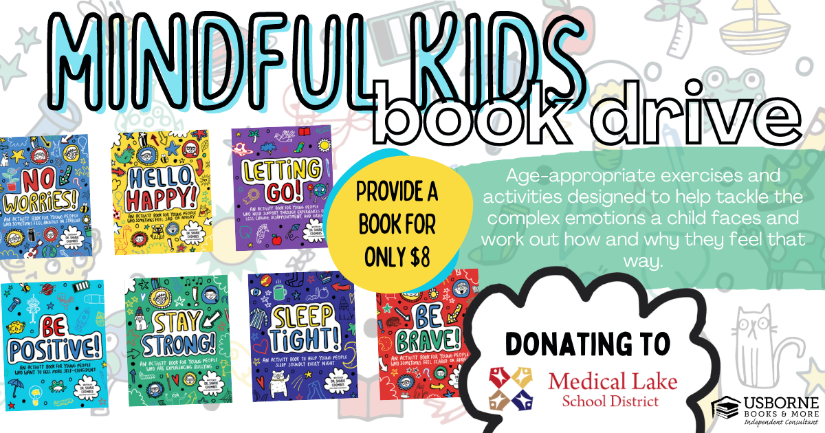 Mindful Kids Book Drive for Medical Lake School District Student Services