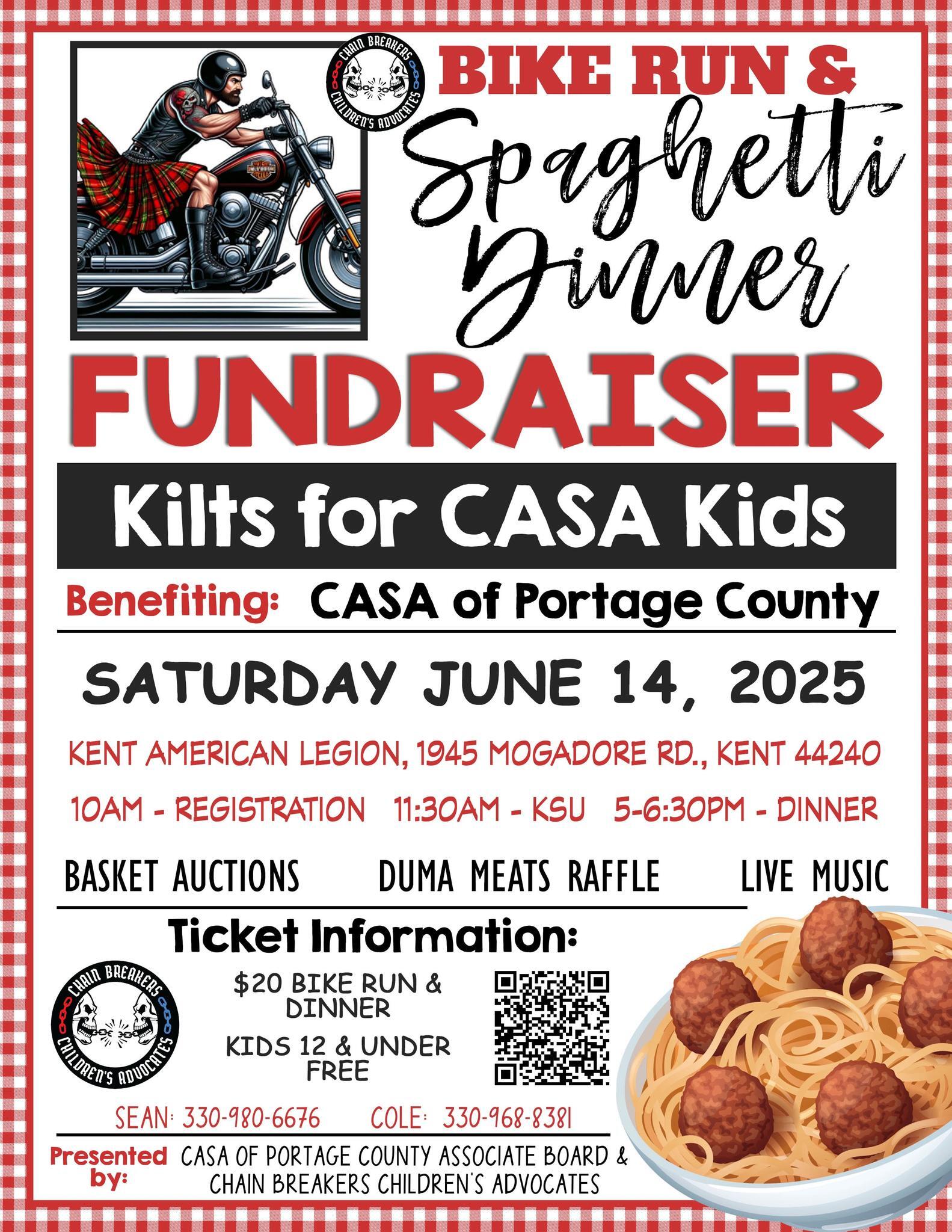 CASA Bike Run Spaghetti Dinner | Casa of Portage County Associate Board