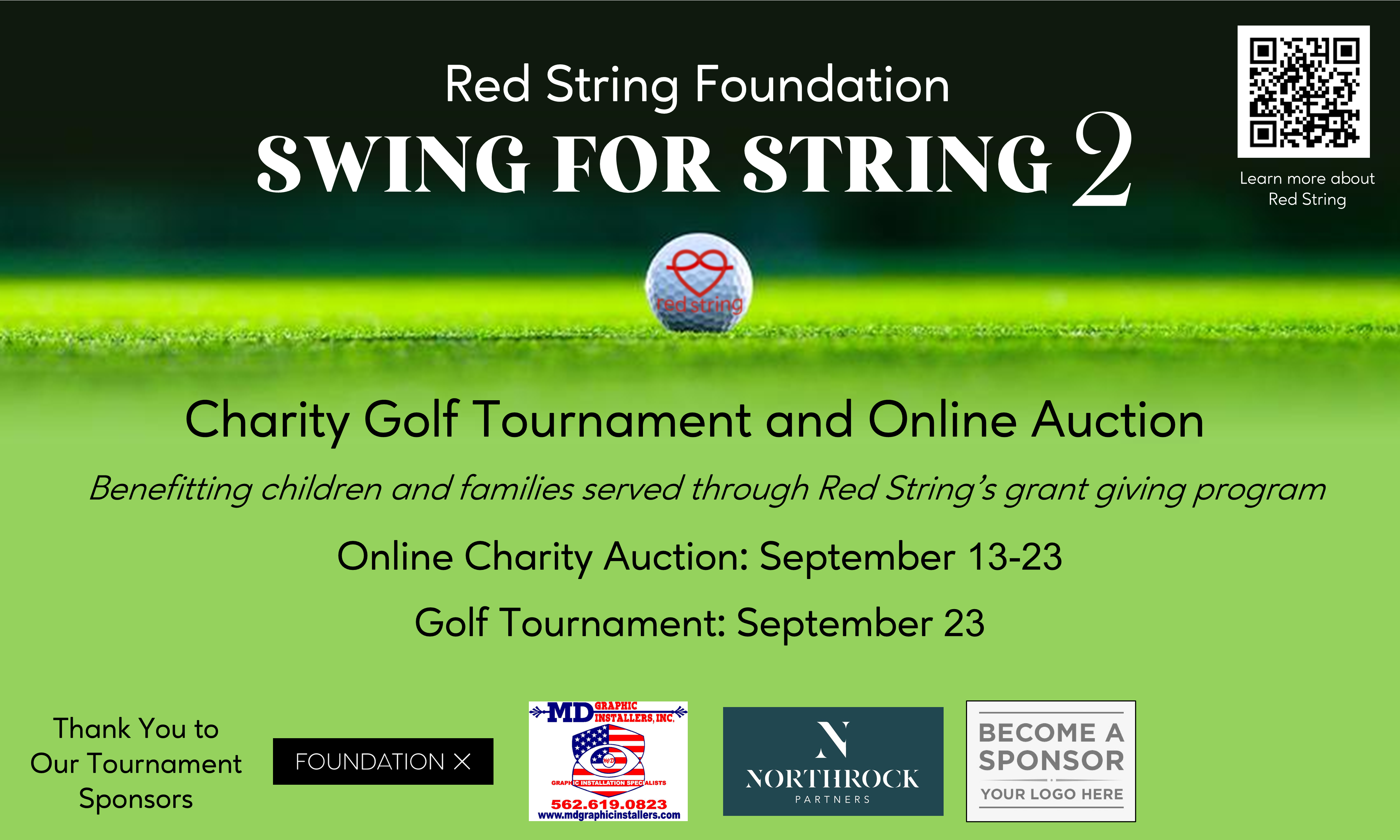 2nd Annual Swing for String Golf Tournament and Online Auction