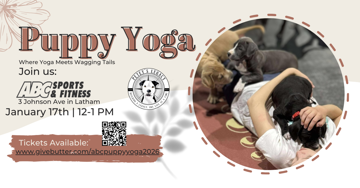 ABC Puppy Yoga | Petey's Legacy Inc.