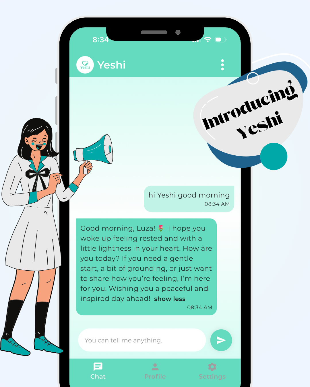 Donate to Yeshi: A Compassionate Emotional Wellness App That Protects ...