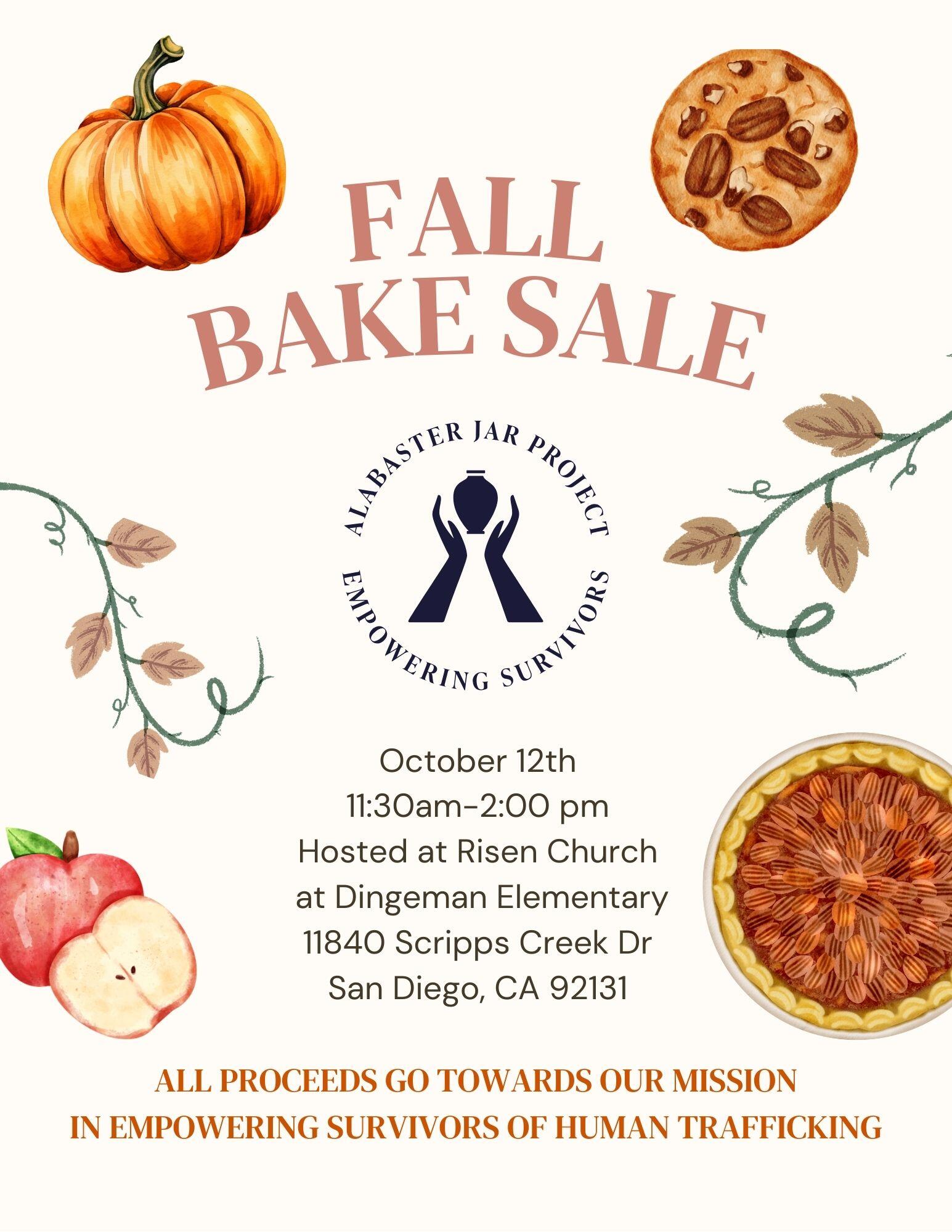 Fall Bake Sale | ALABASTER JAR PROJECT