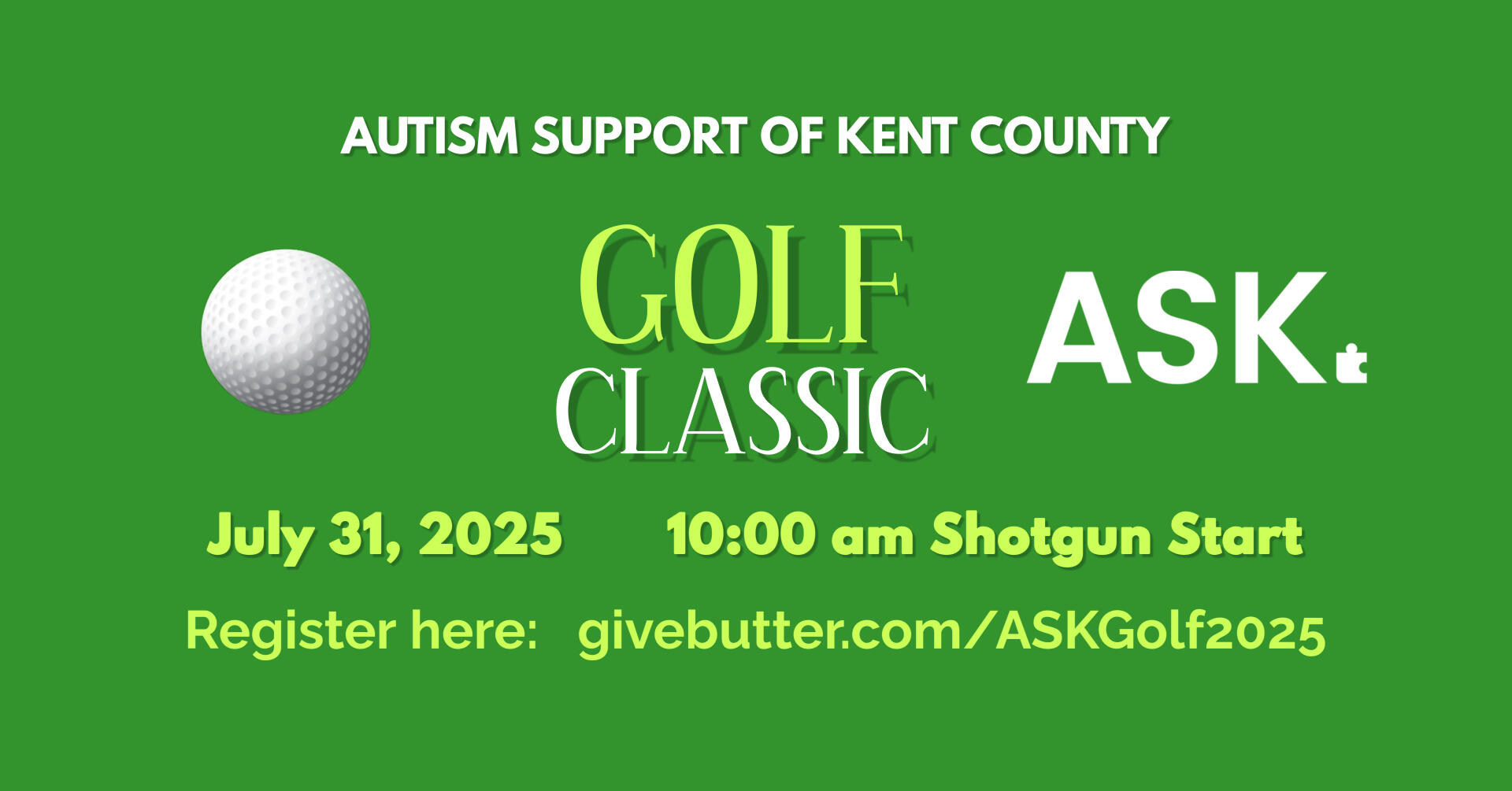 2025 Golf Outing | Autism Support of Kent County Inc