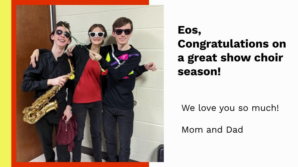 2025 Spring Show Screen Shout-Outs | Ankeny Choral Music Parent ...