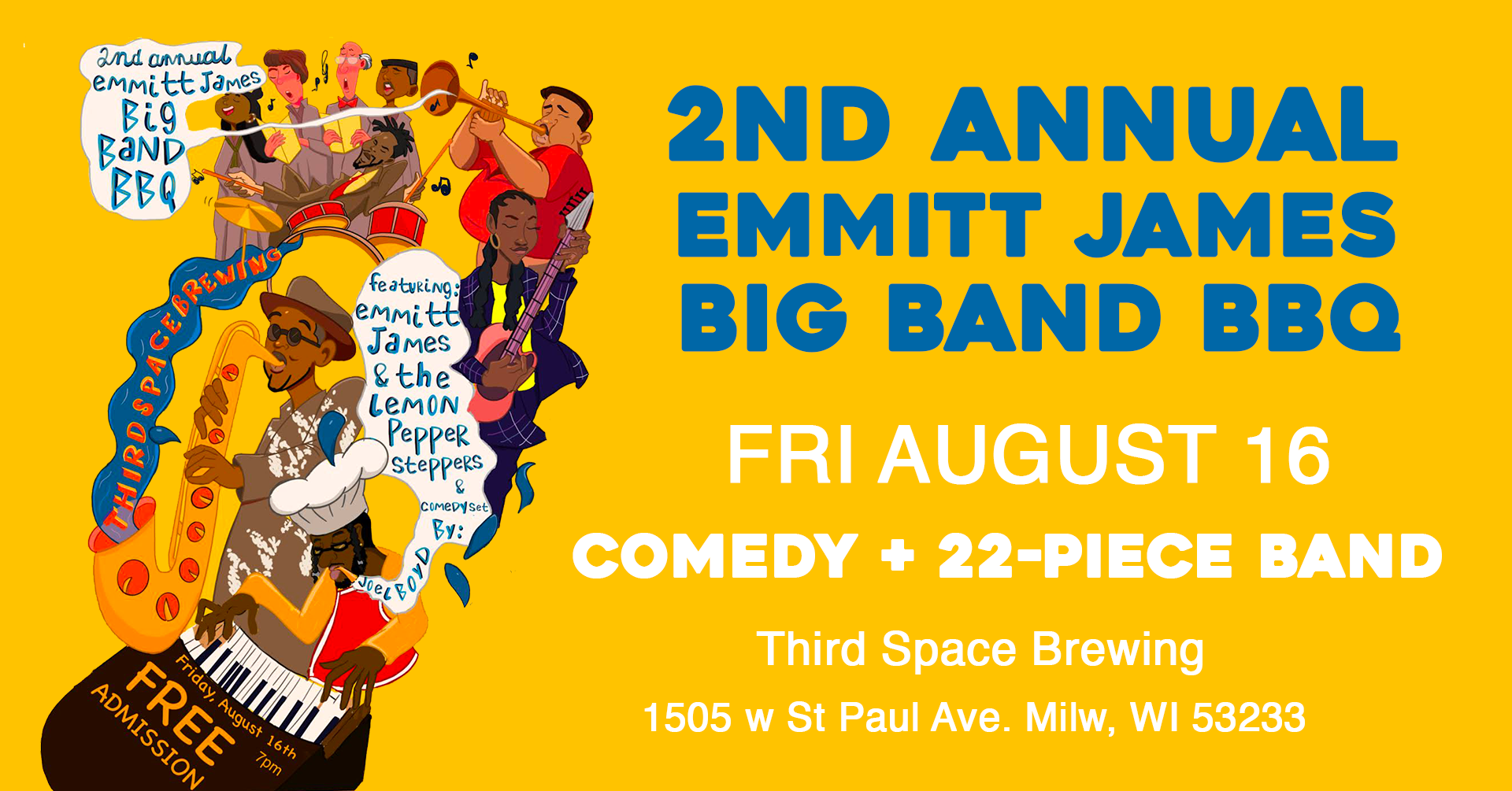 2nd Annual Emmitt James Big Band BBQ | Future Urban Leaders Foundation Inc