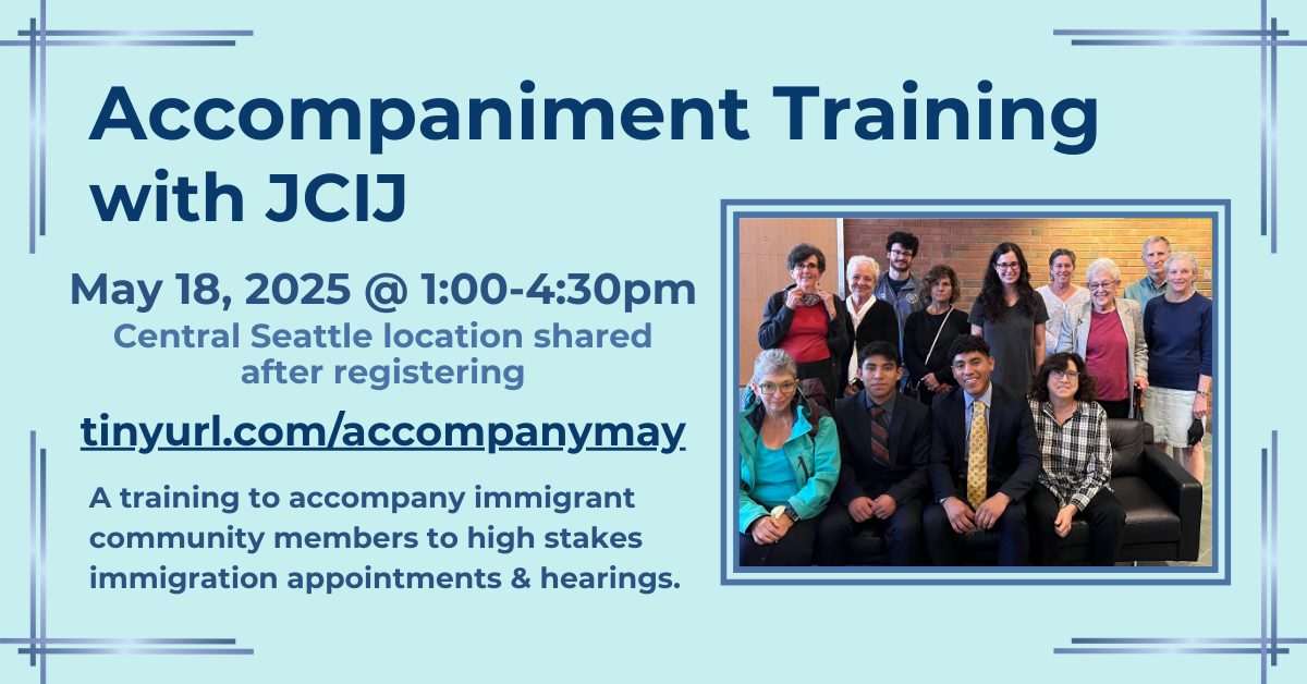 Accompaniment Training for New Volunteers!