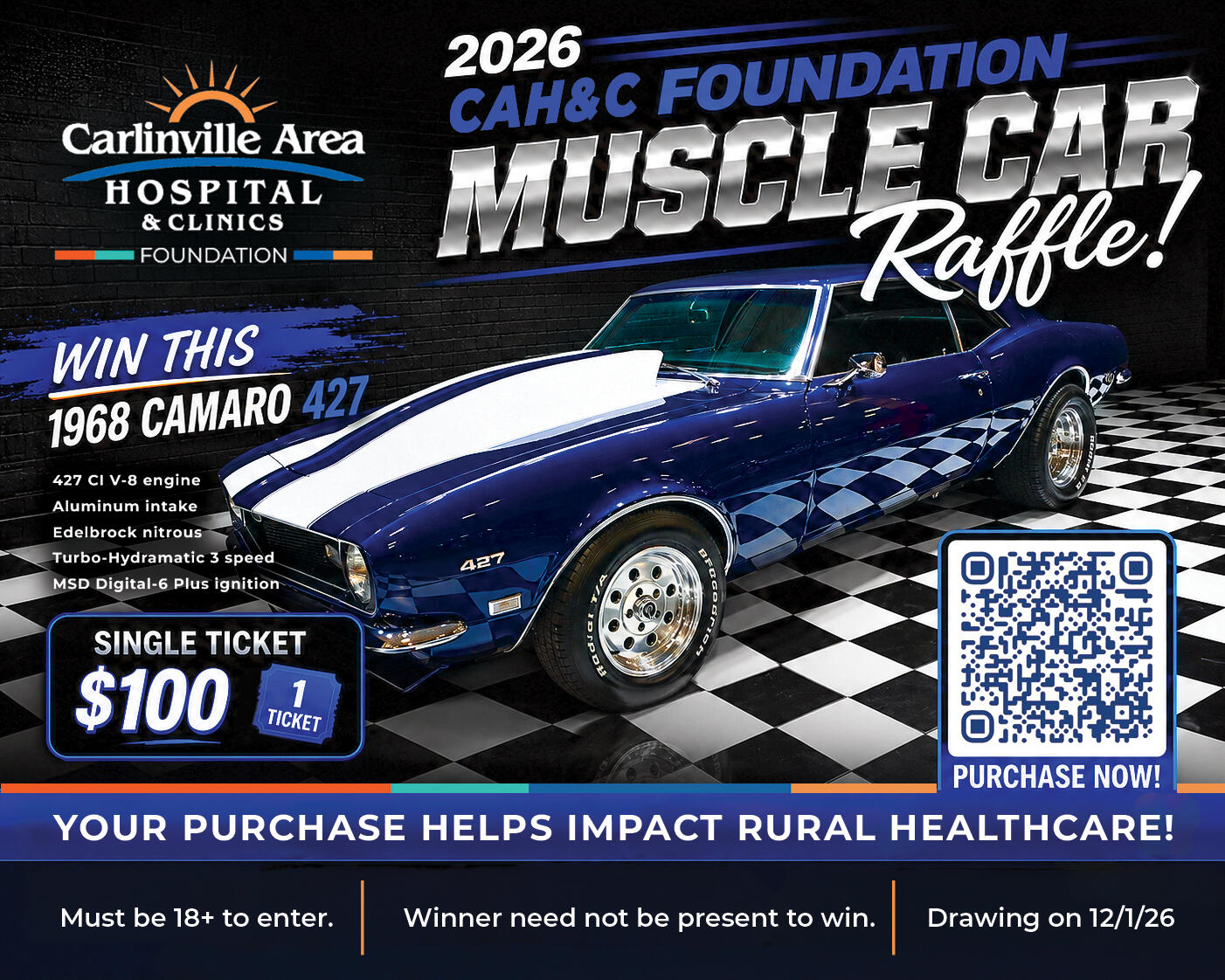 2026 CAH&C Foundation Muscle Car Raffle | Carlinville Area Hospital ...