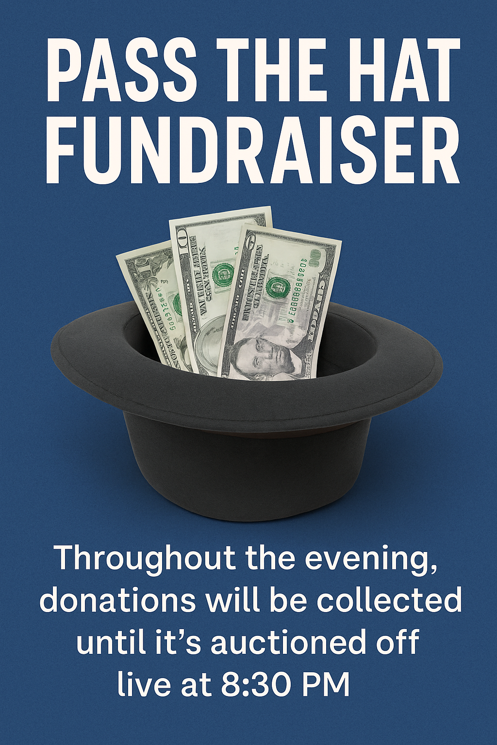 Pass the Hat Fundraiser