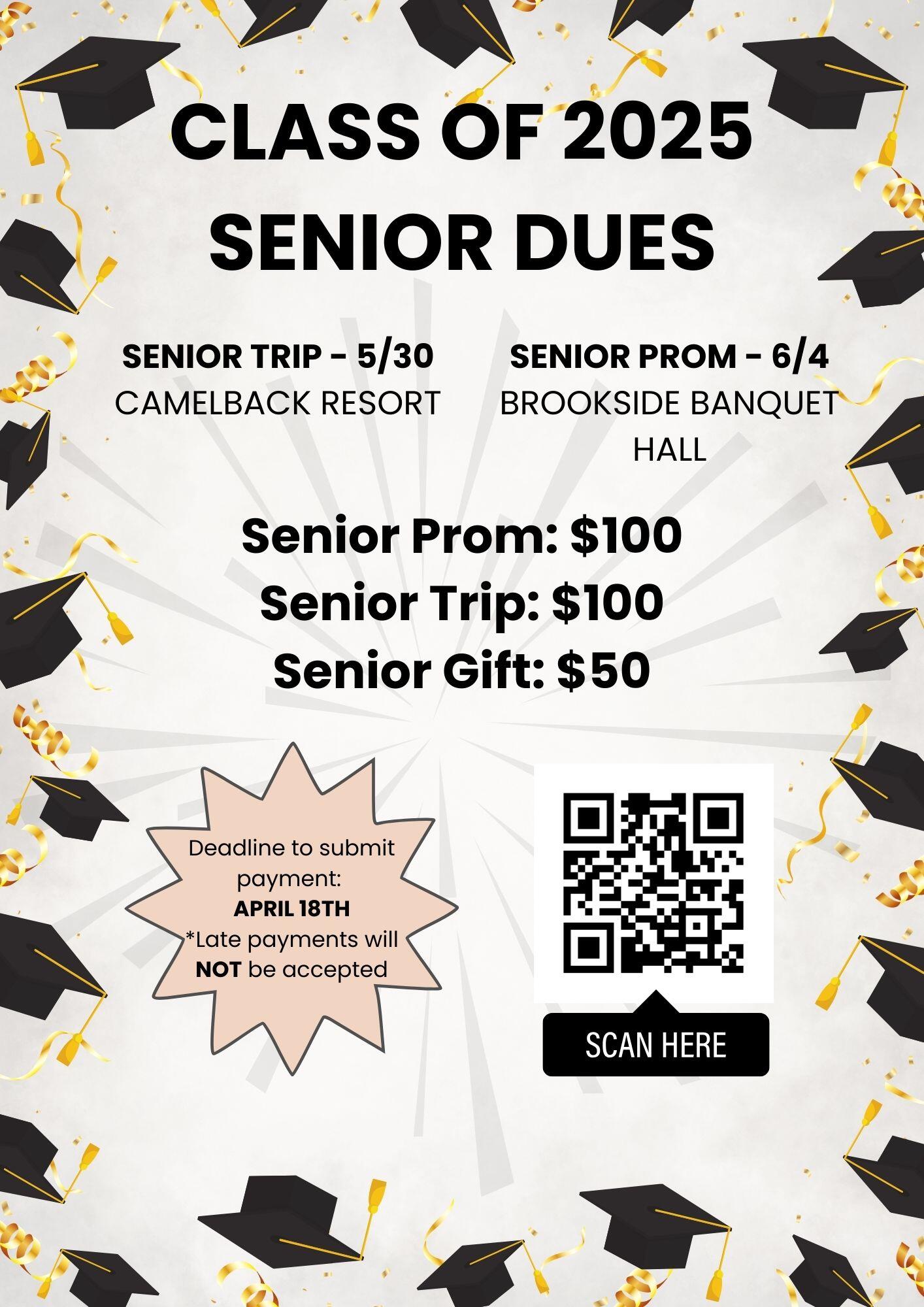 Class of 2025 - Senior Dues | Great Oaks Legacy Charter School