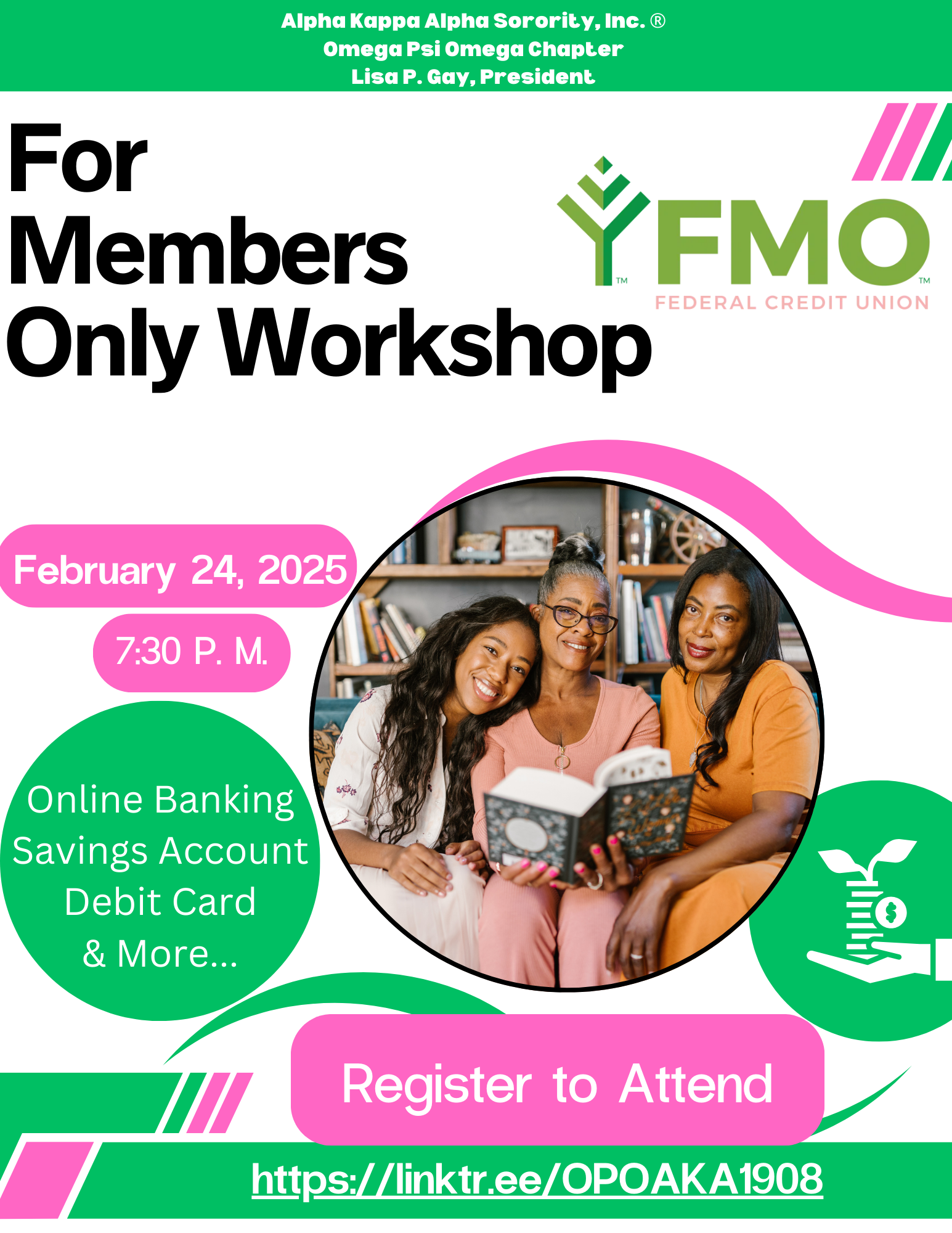 For Members Only Workshop | Alpha Kappa Alpha Sorority, Incorporated® - Omega Psi Omega Chapter