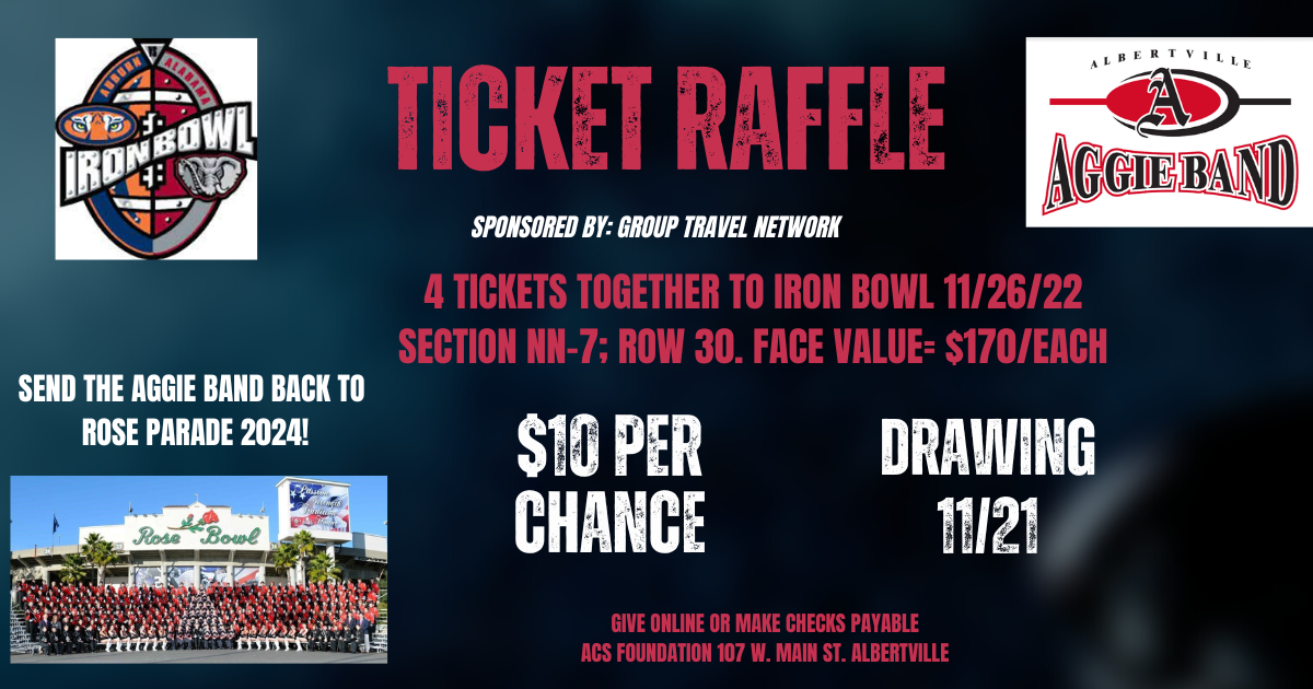 Aggie Band Iron Bowl Raffle