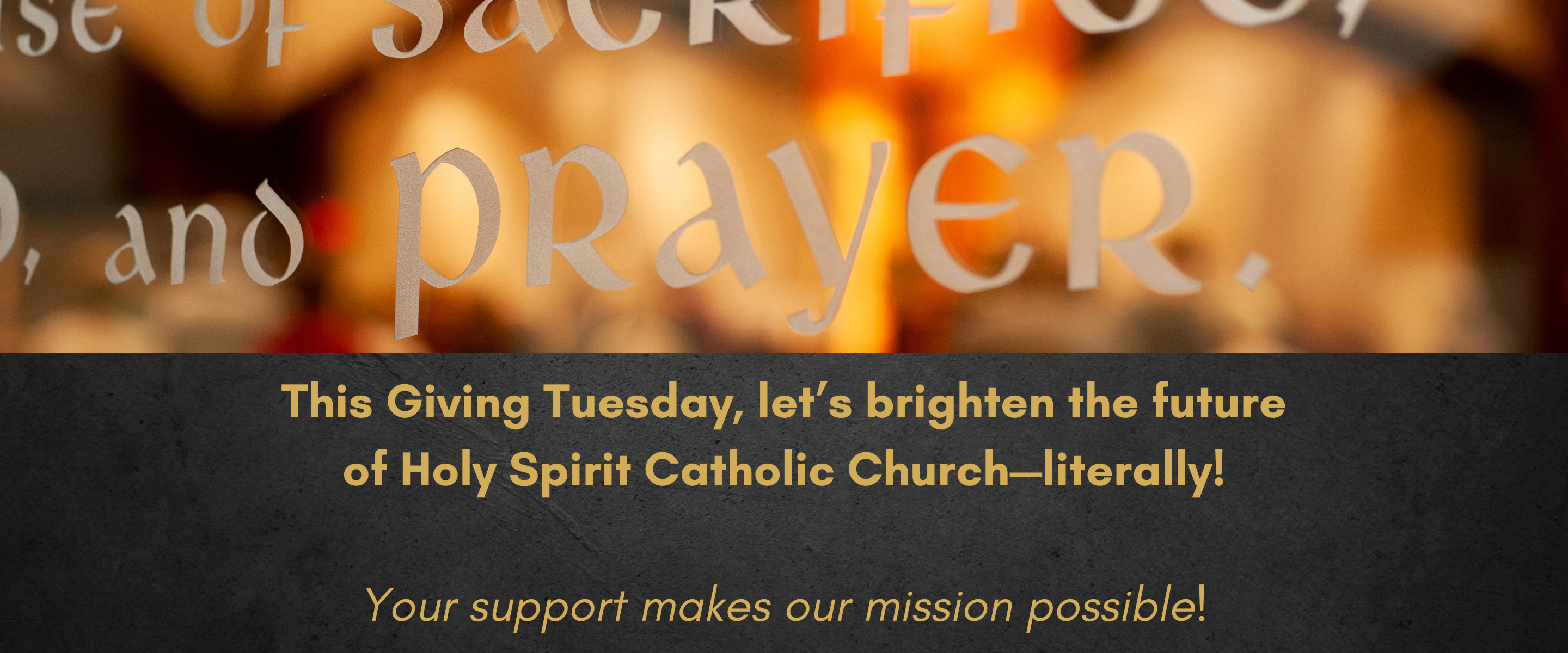 Giving Tuesday | Holy Spirit Catholic Church