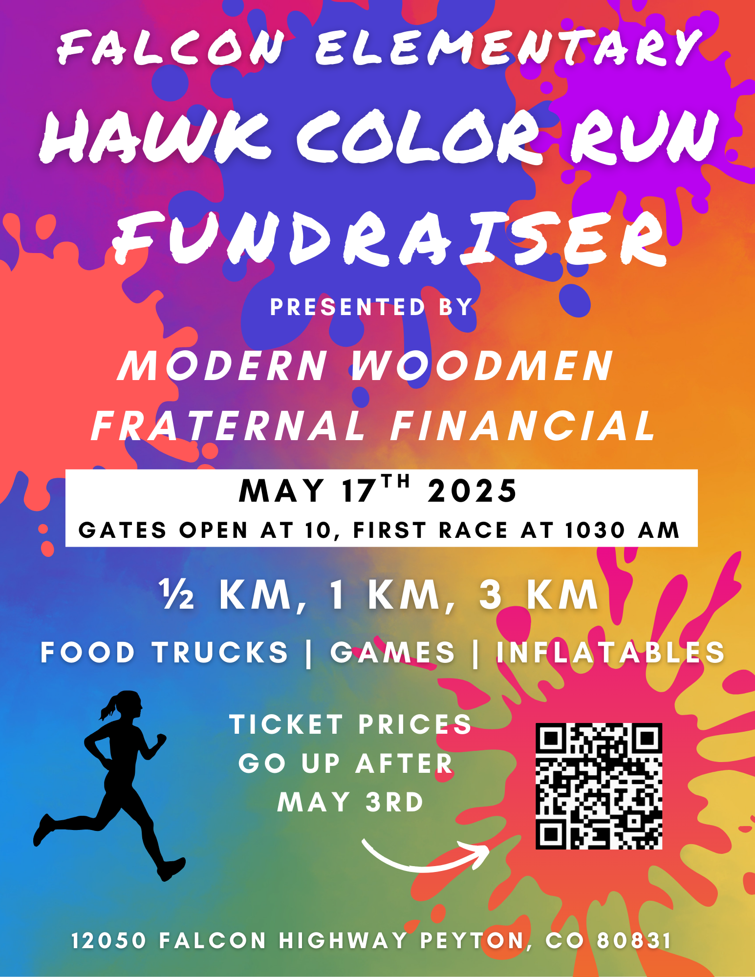 Falcon Elementary Hawk Color Run Fundraiser