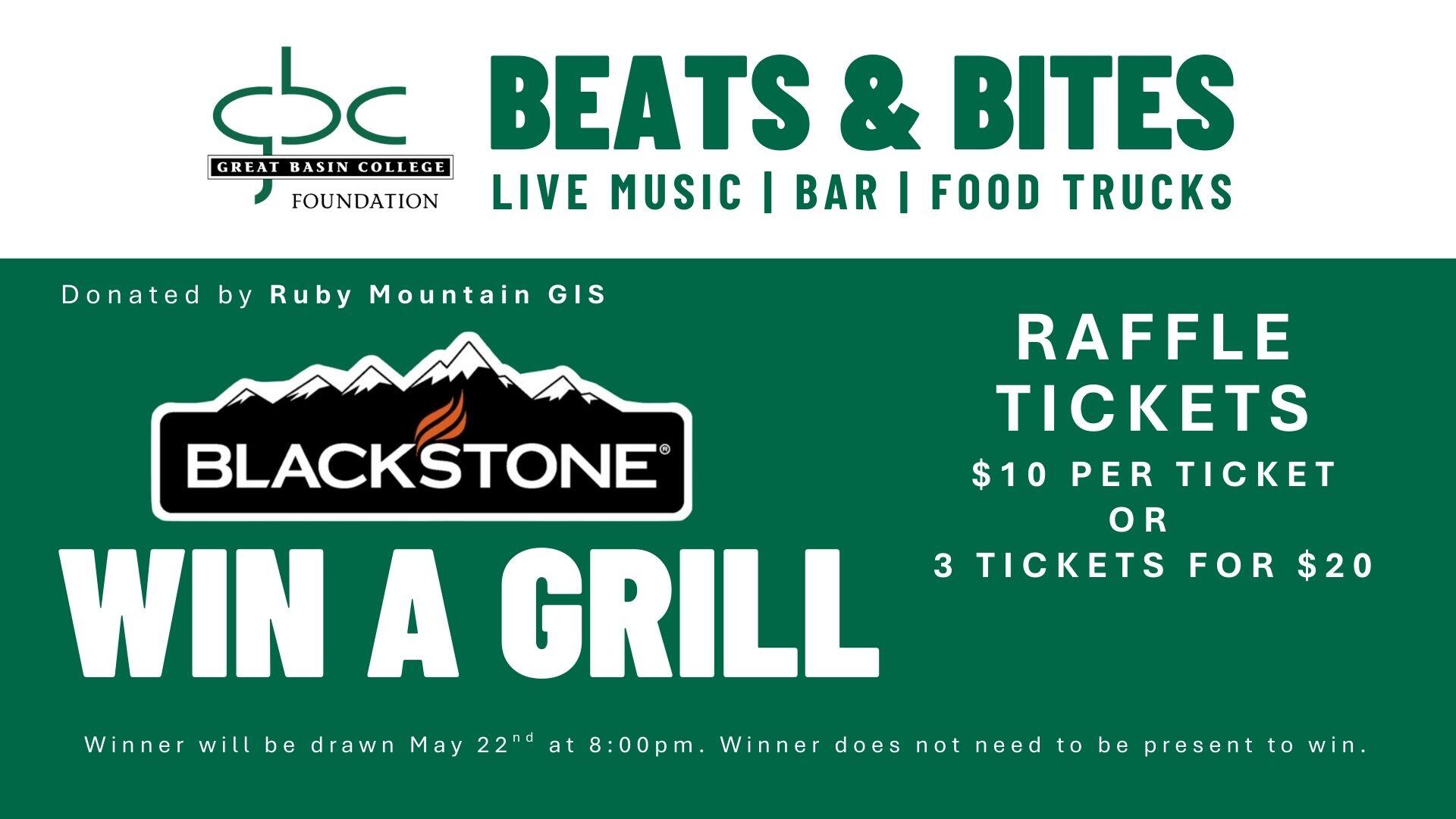 May Beats and Bites Blackstone Raffle