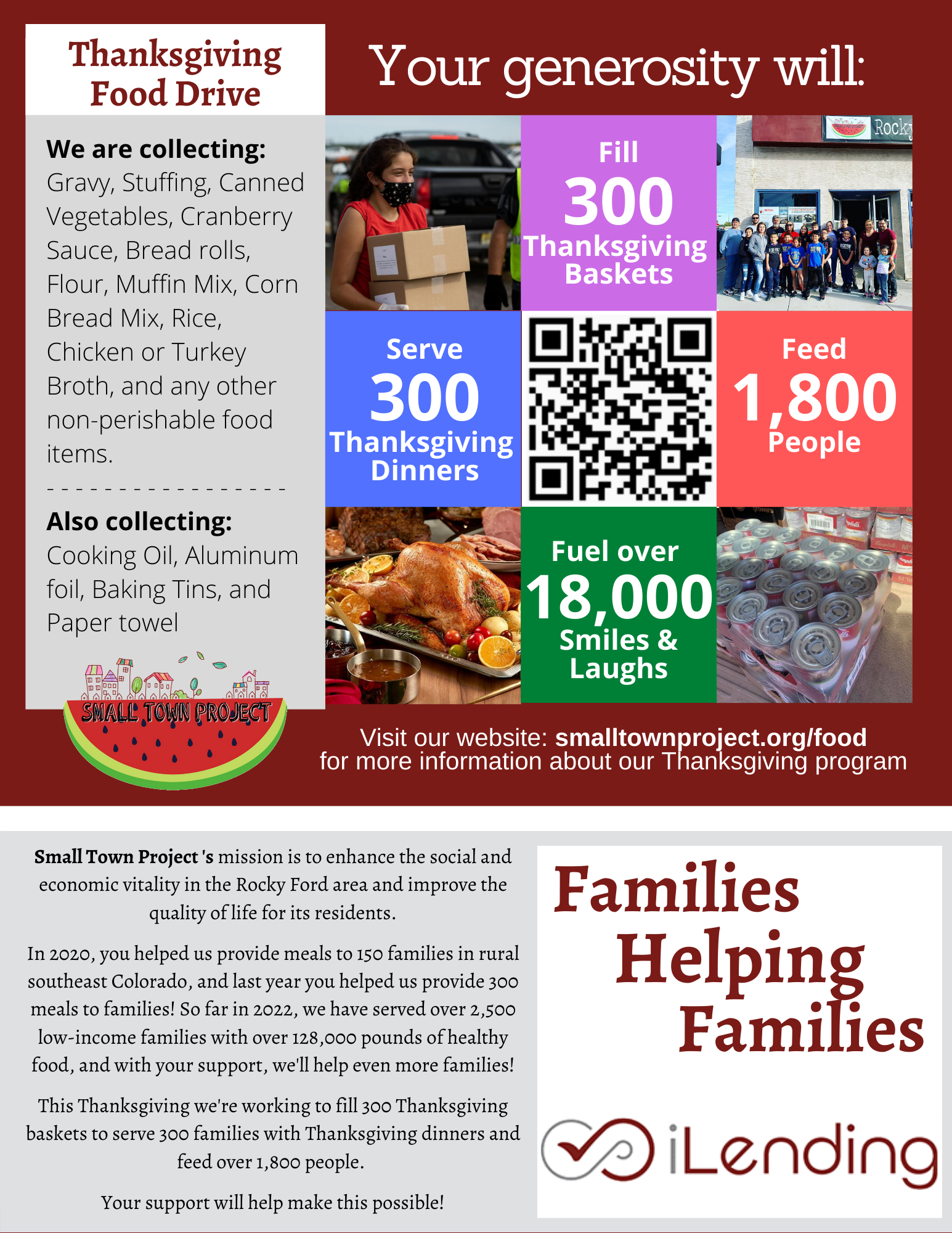 iLending Thanksgiving Food & Donation Drive