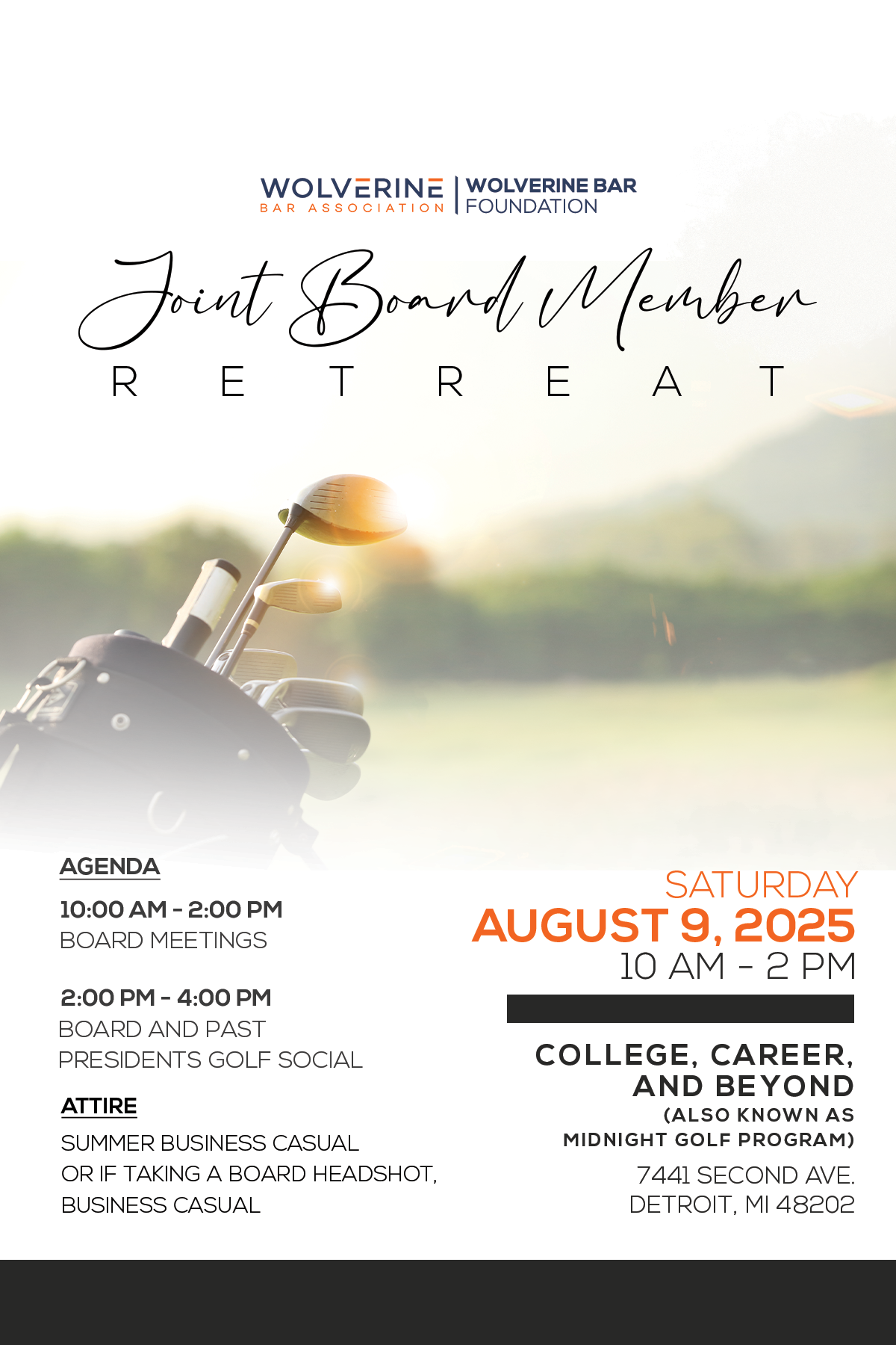 WBA/WBF Board Retreat | Wolverine Bar Foundation