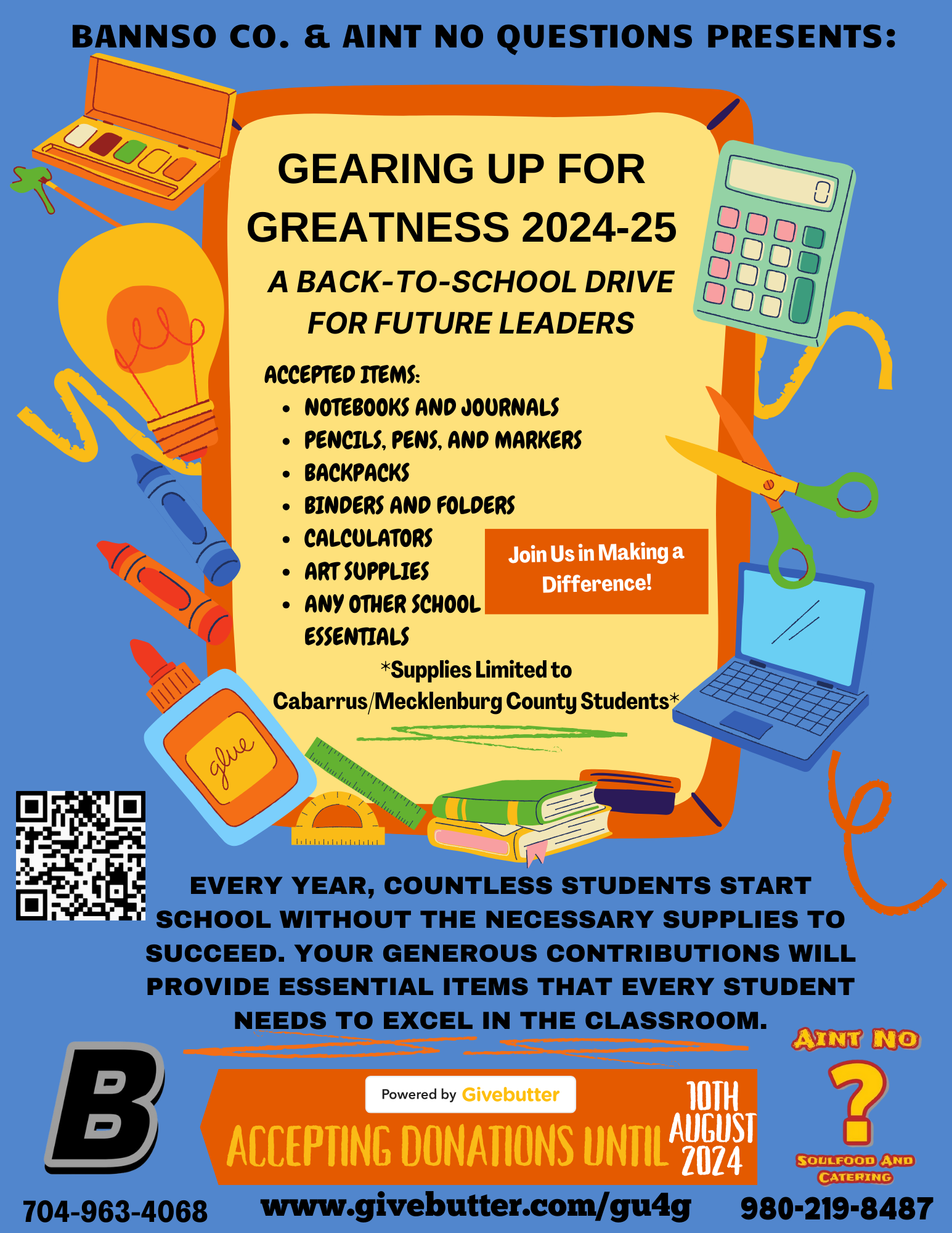 Gearing Up for Greatness: A Back-to-School Drive for Future Leaders