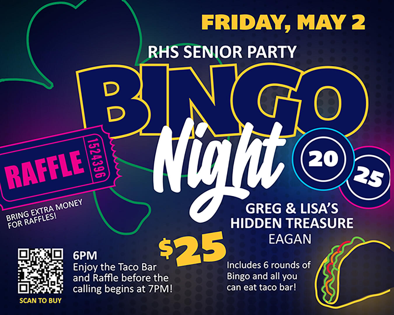 Bingo packets at Hidden Treasures & Addl Card | Rosemount Senior High ...
