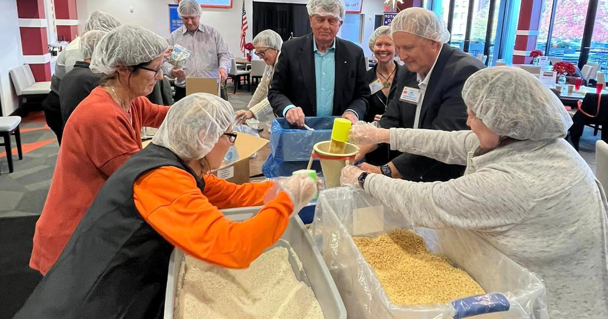 All IN Rotary Conference and Pack Away Hunger