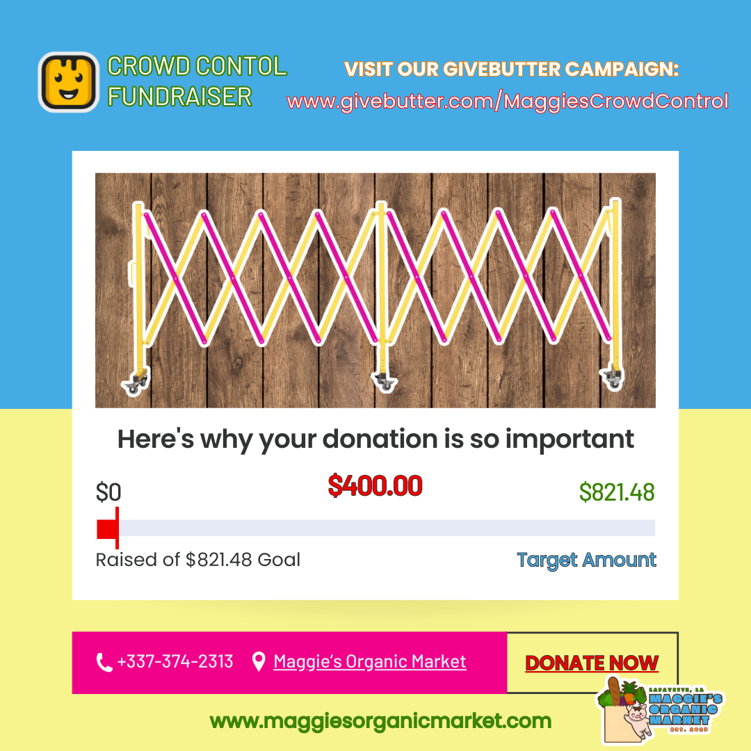 Give Butter Crowdfunding Campaign for Maggie's Organic Market