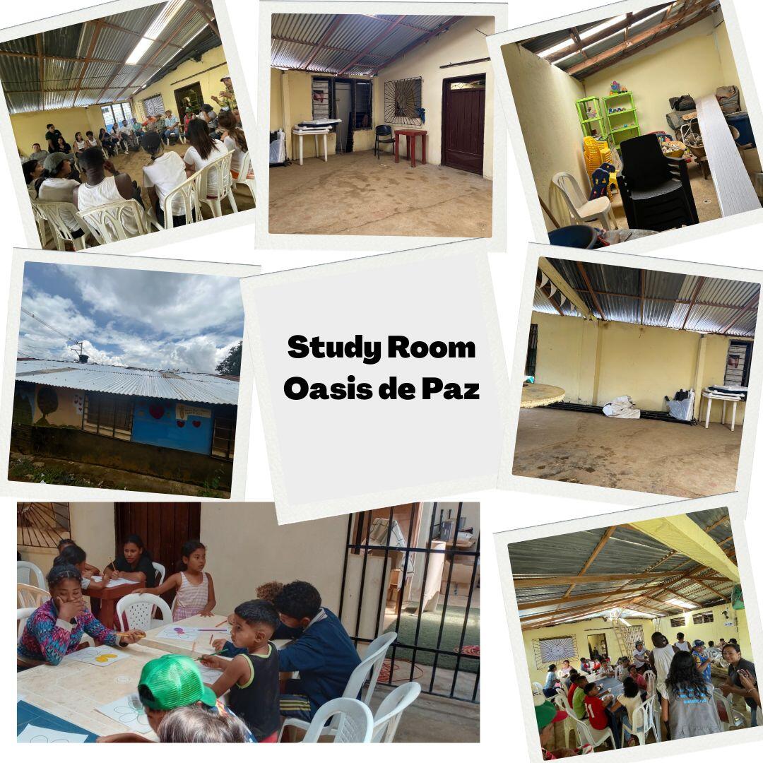 Study room for children - Oasis de Paz | CHILDREN BEYOND OUR BORDERS INC