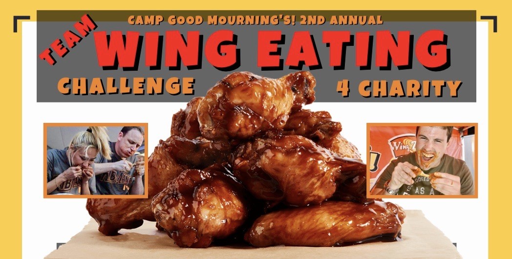 CGM's! 2nd Annual Team Chicken Wing Eating Challenge! | Camp Good Mourning!