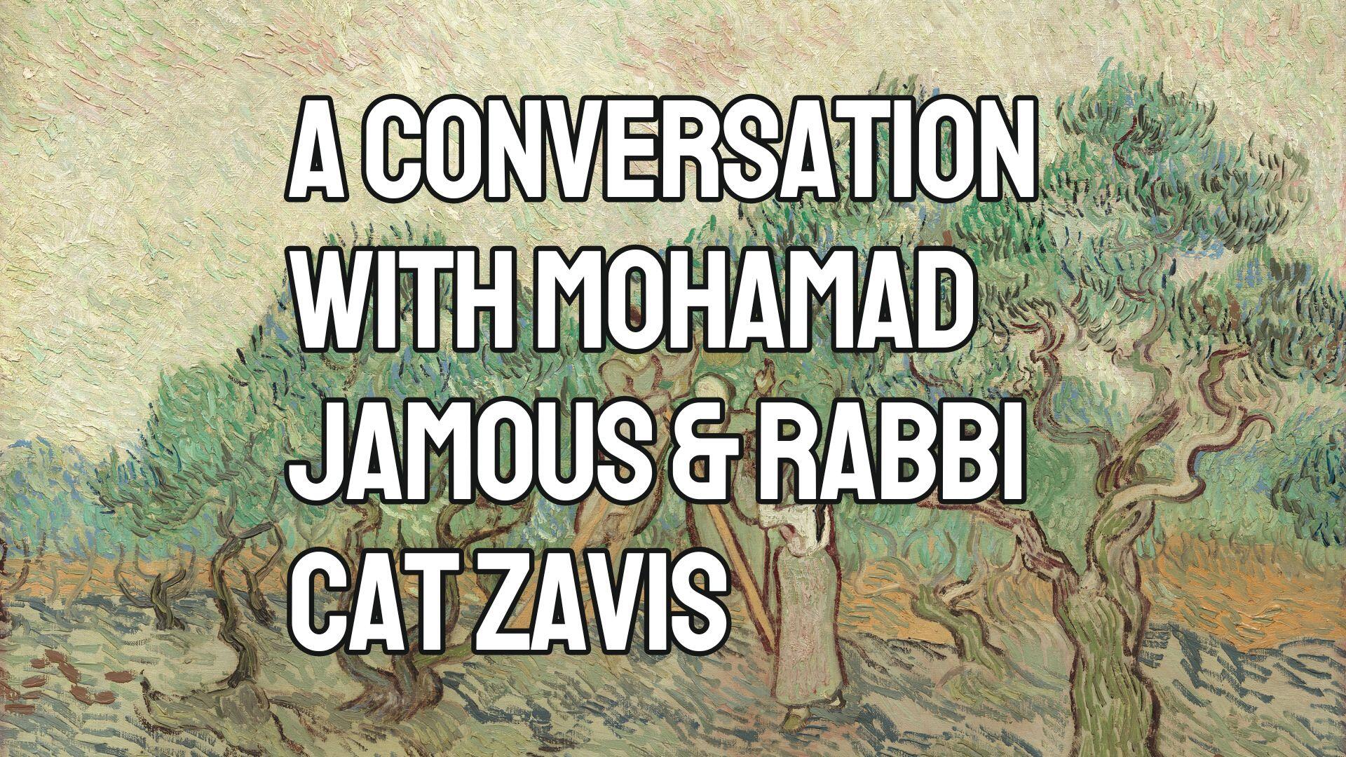 Palestinian peace activist Mohamad Jamous in conversation with Rabbi ...